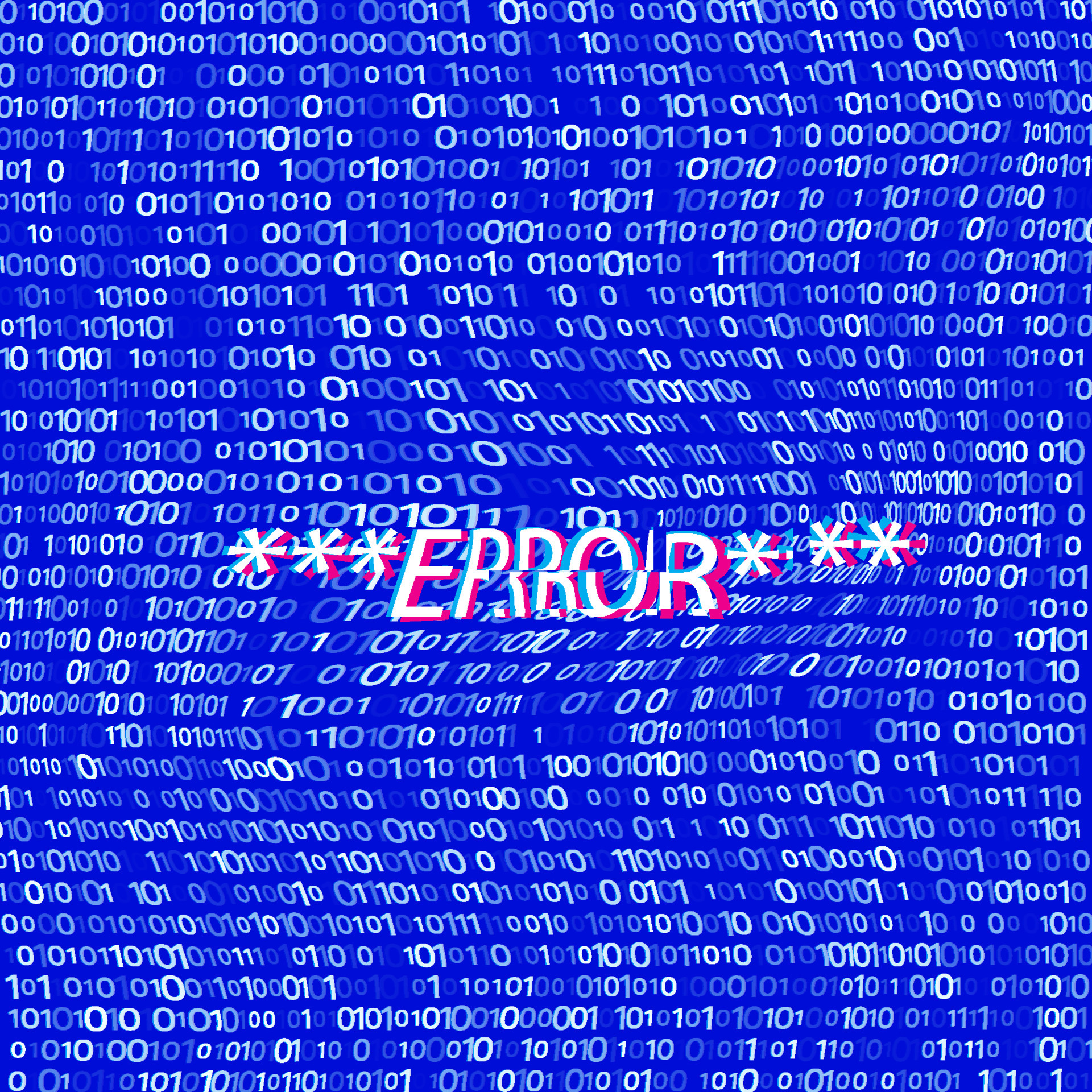 Distorted Binary Code On Blue 5251647 Vector Art At Vecteezy