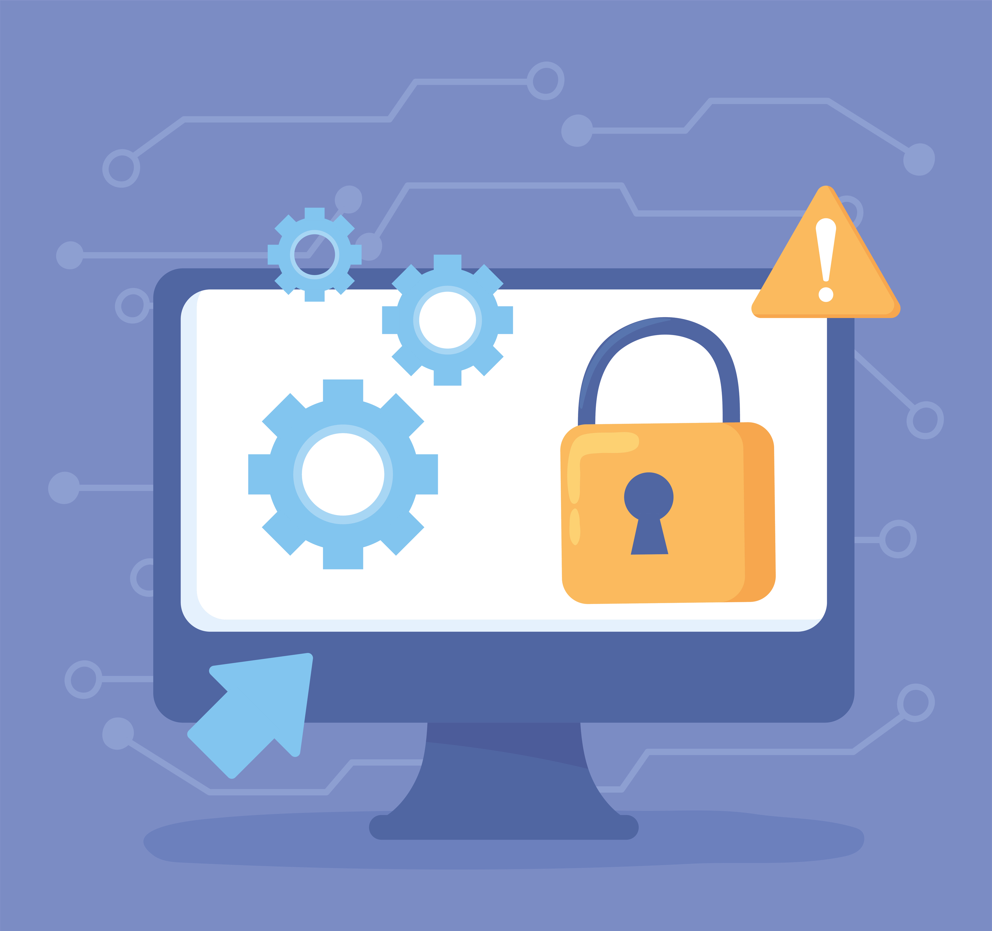 computer data security 5253066 Vector Art at Vecteezy