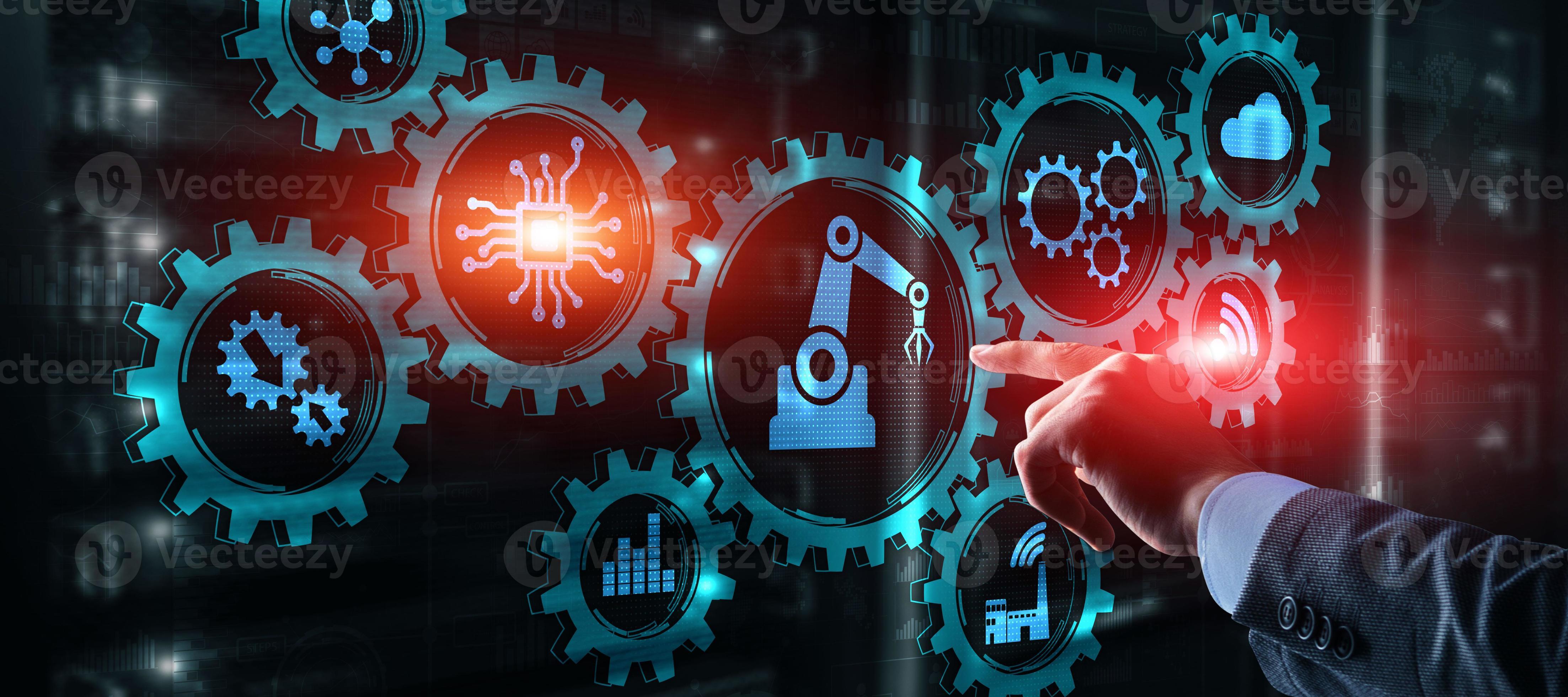 RPA Robotic Process Automation system Artificial intelligence. 5256009 ...