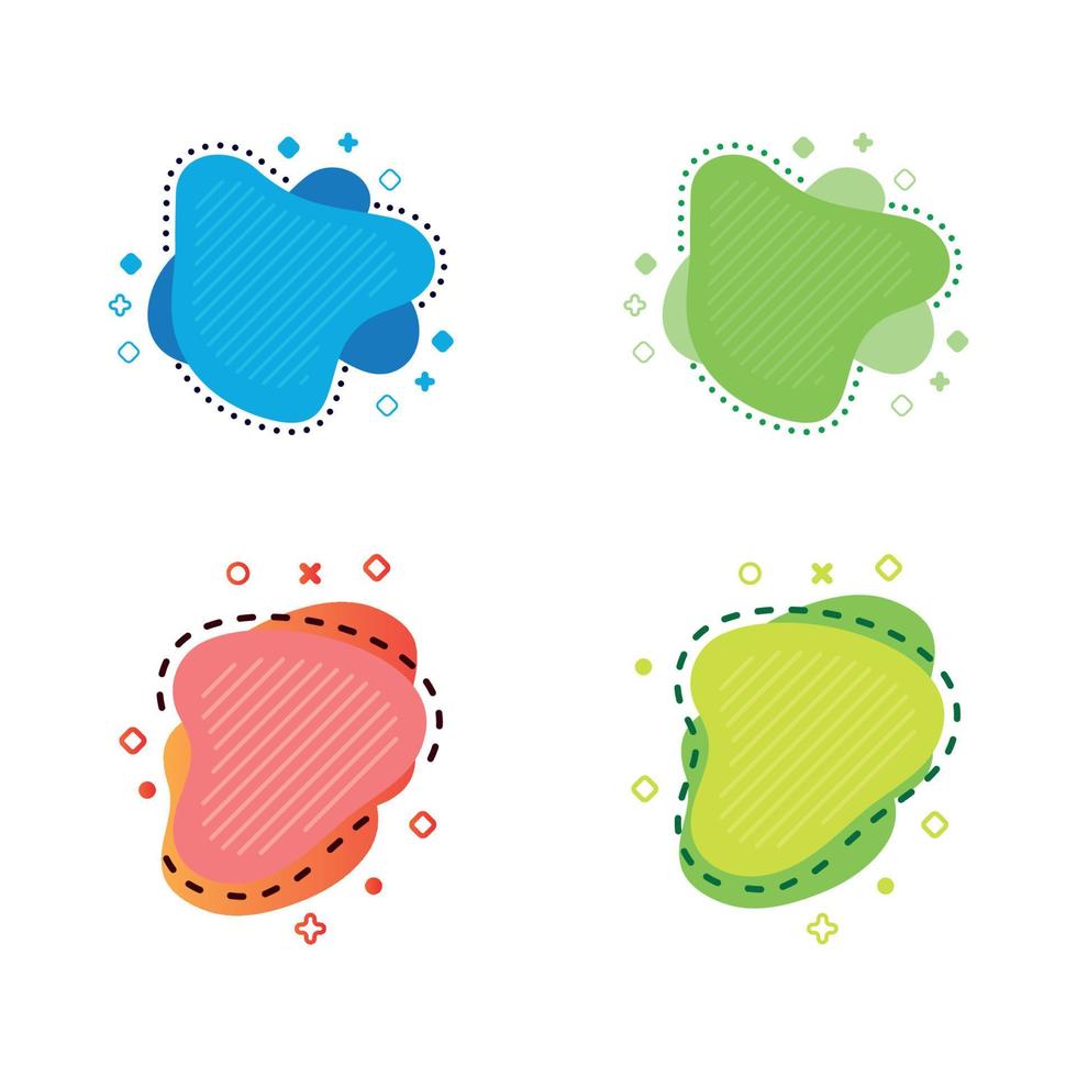 abstract shapes set vector template 5257116 Vector Art at Vecteezy