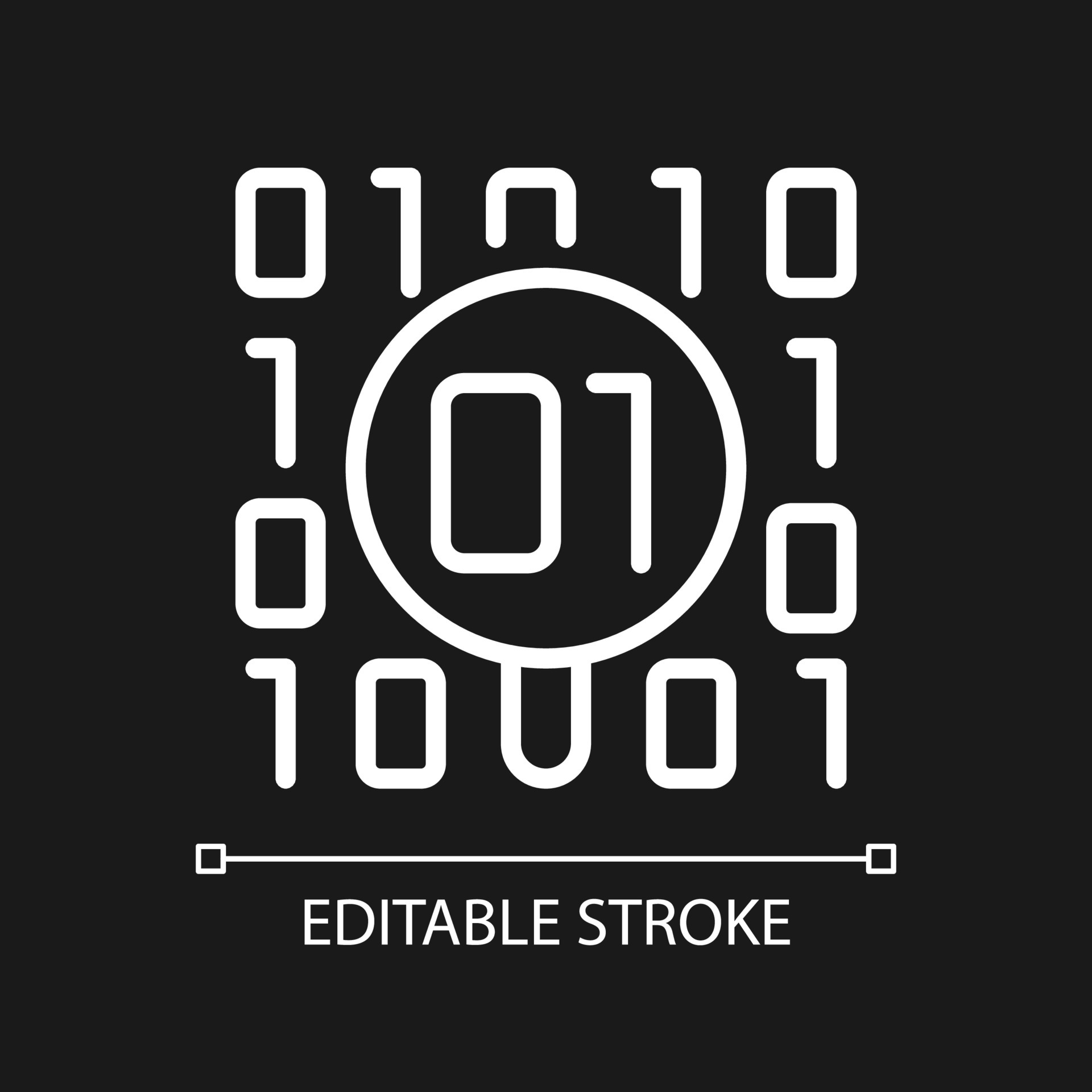 Dataset Checkup White Linear Pixel Perfect Icon For Dark Theme Thin Line Customizable