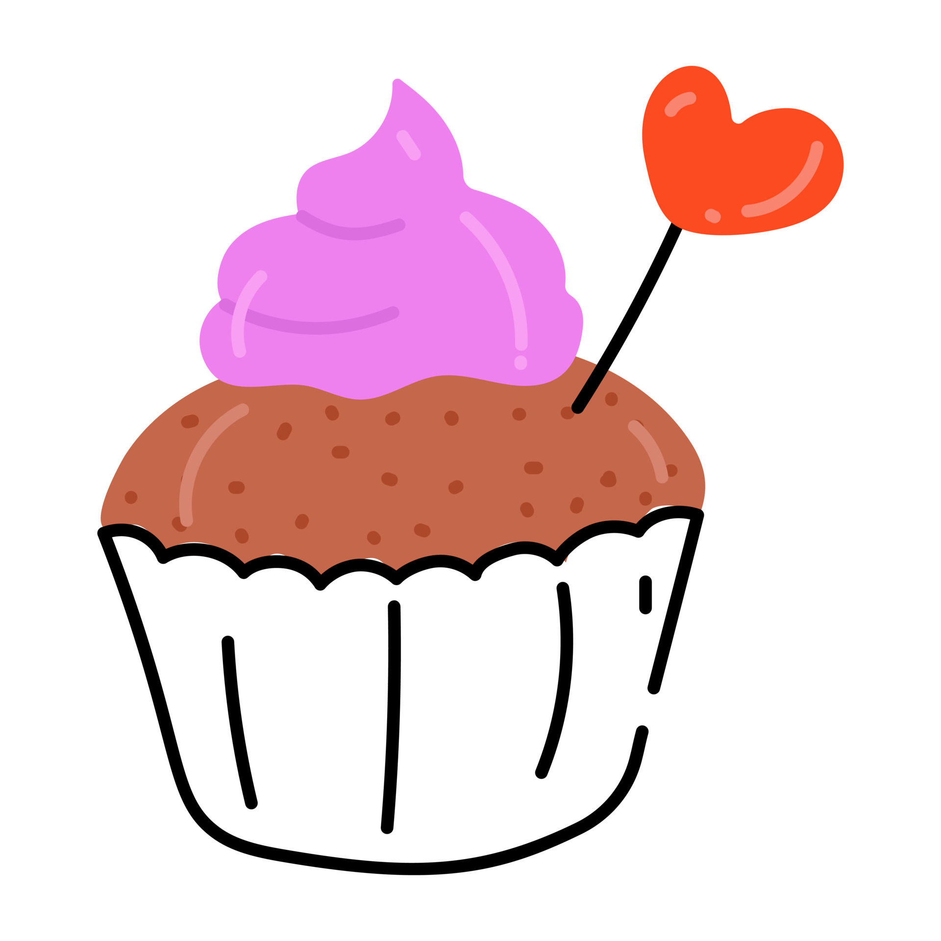Download Flat Icon Of Cupcake Editable Vector 5259508 Vector Art At
