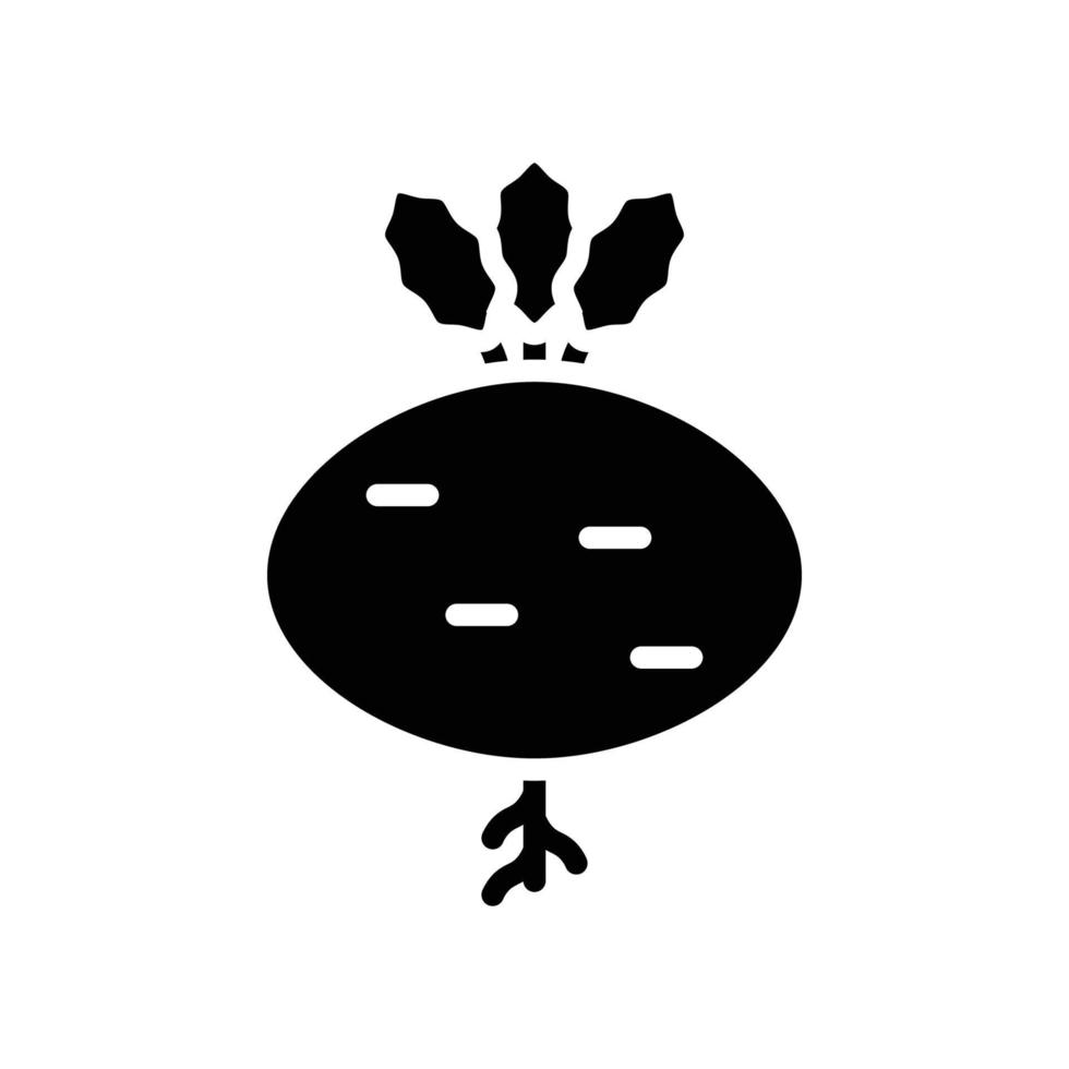 Turnip Solid Icon 5266435 Vector Art at Vecteezy