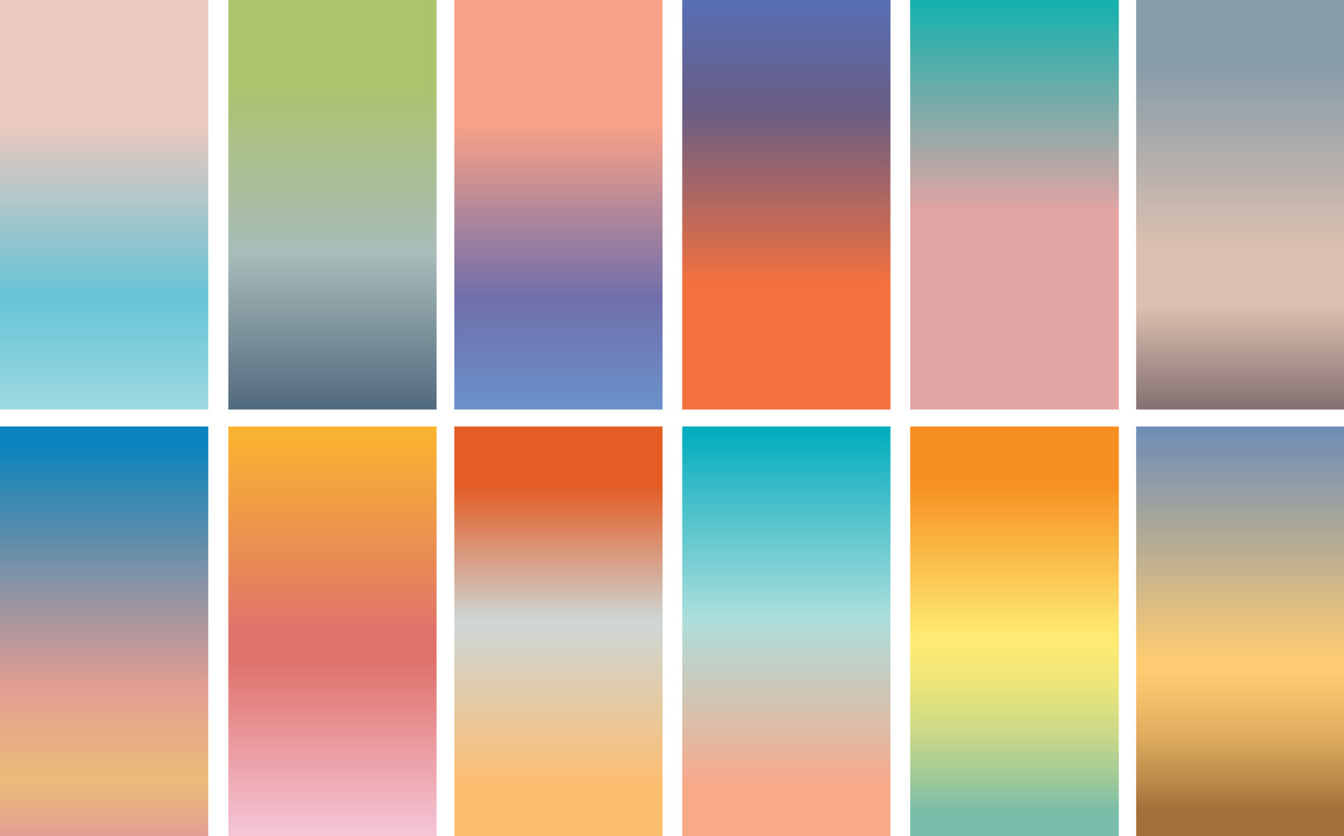 Colorful gradient background set. 5266454 Vector Art at Vecteezy