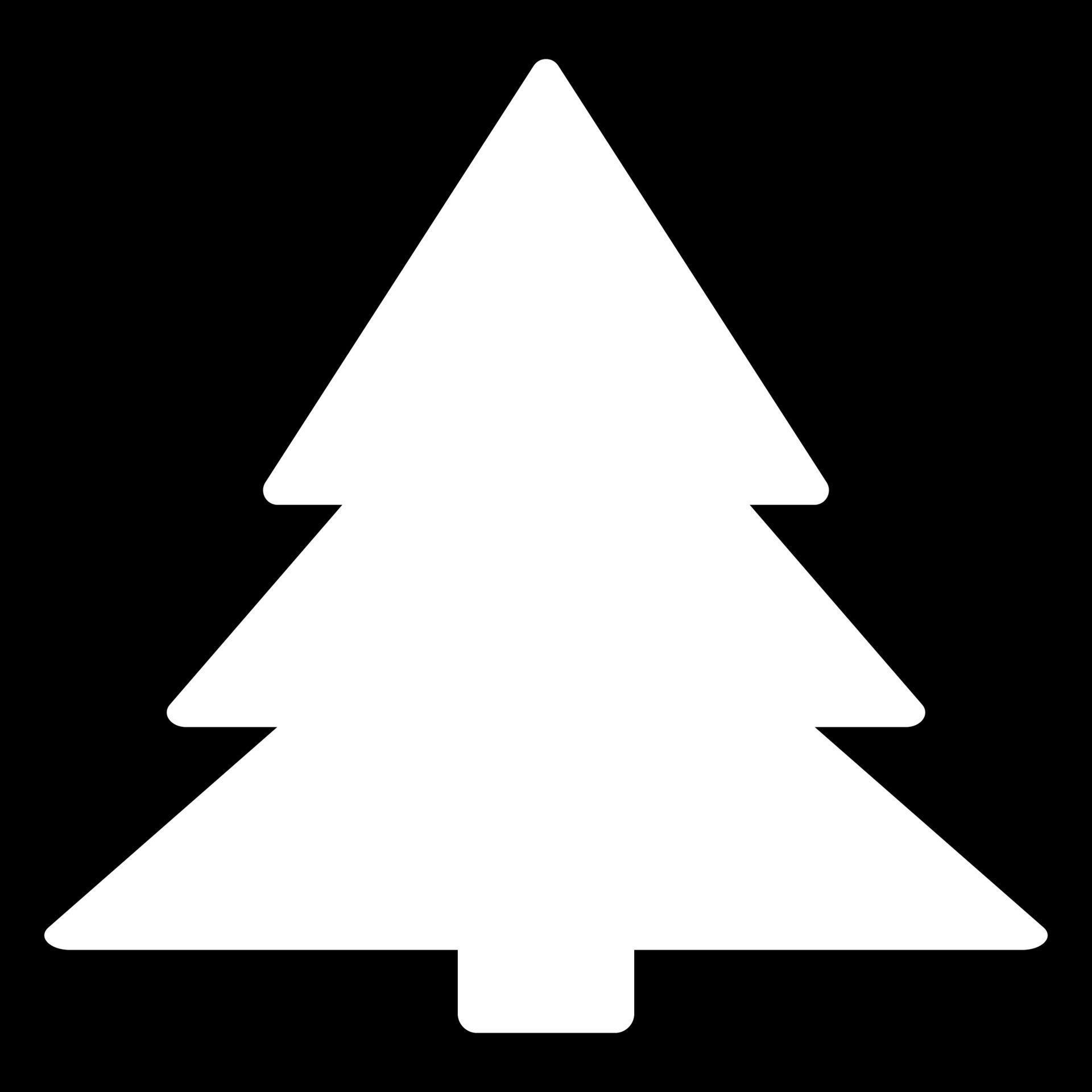 Christmas tree white icon 5267604 Vector Art at Vecteezy