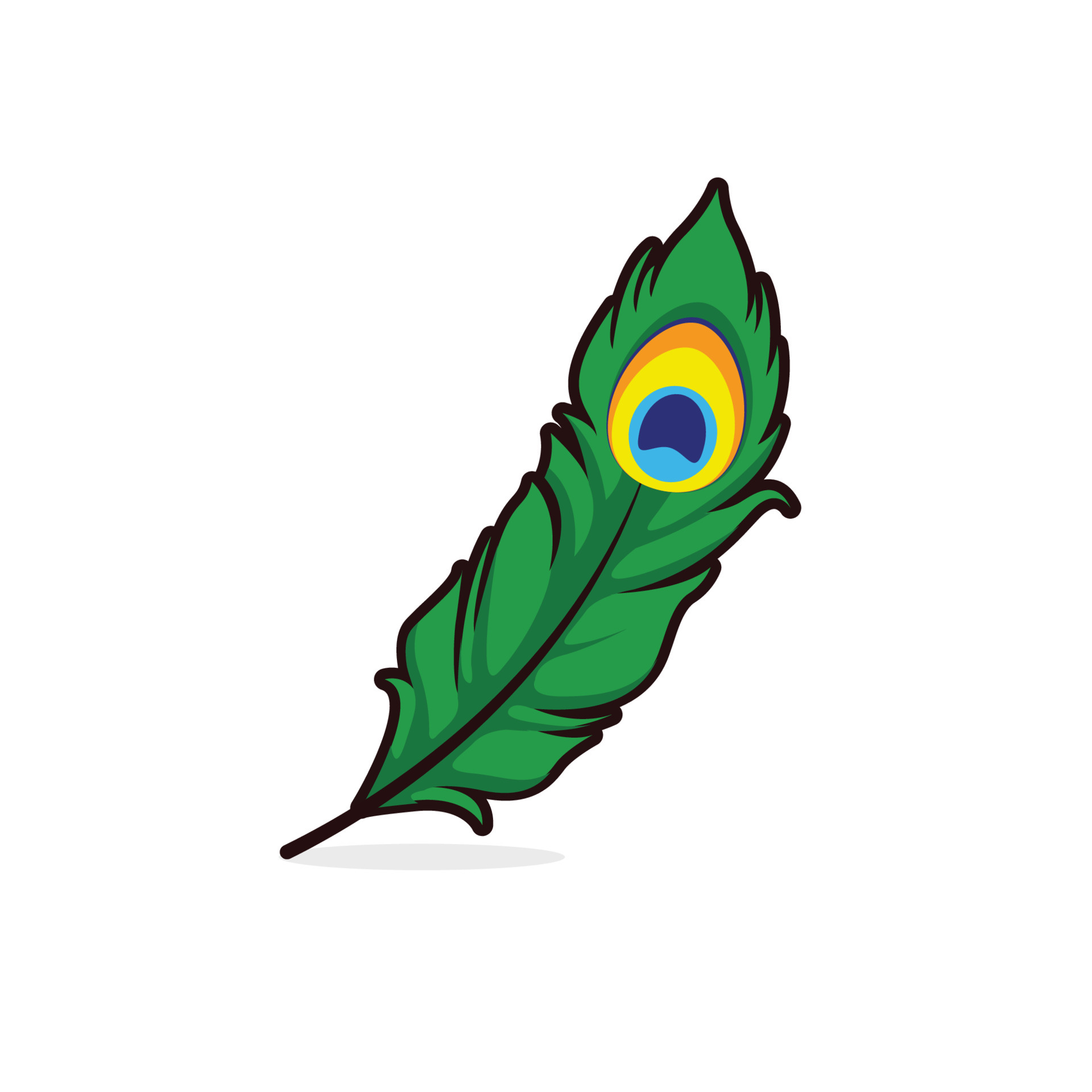 Illustration Vector Graphic Of Peacock Feather 5269568 Vector Art At