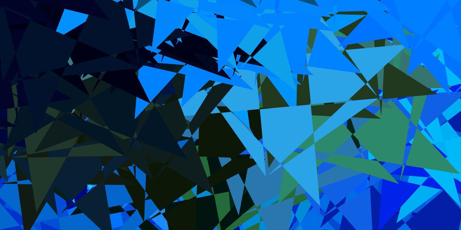 Dark Blue Green Vector Background With Polygonal Forms 5280048 Vector