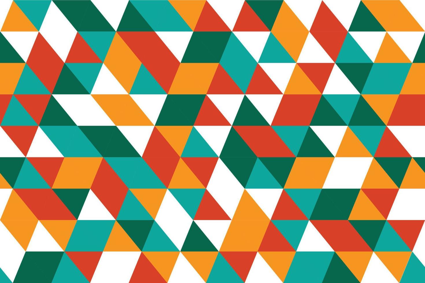 Colorful Triangle Seamless Pattern Decoration Background Vector Design