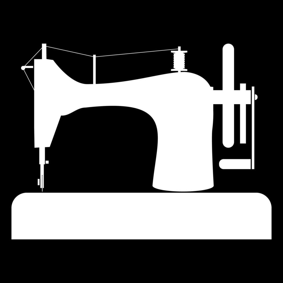Sewing Machine Icon White Color 5283480 Vector Art At Vecteezy
