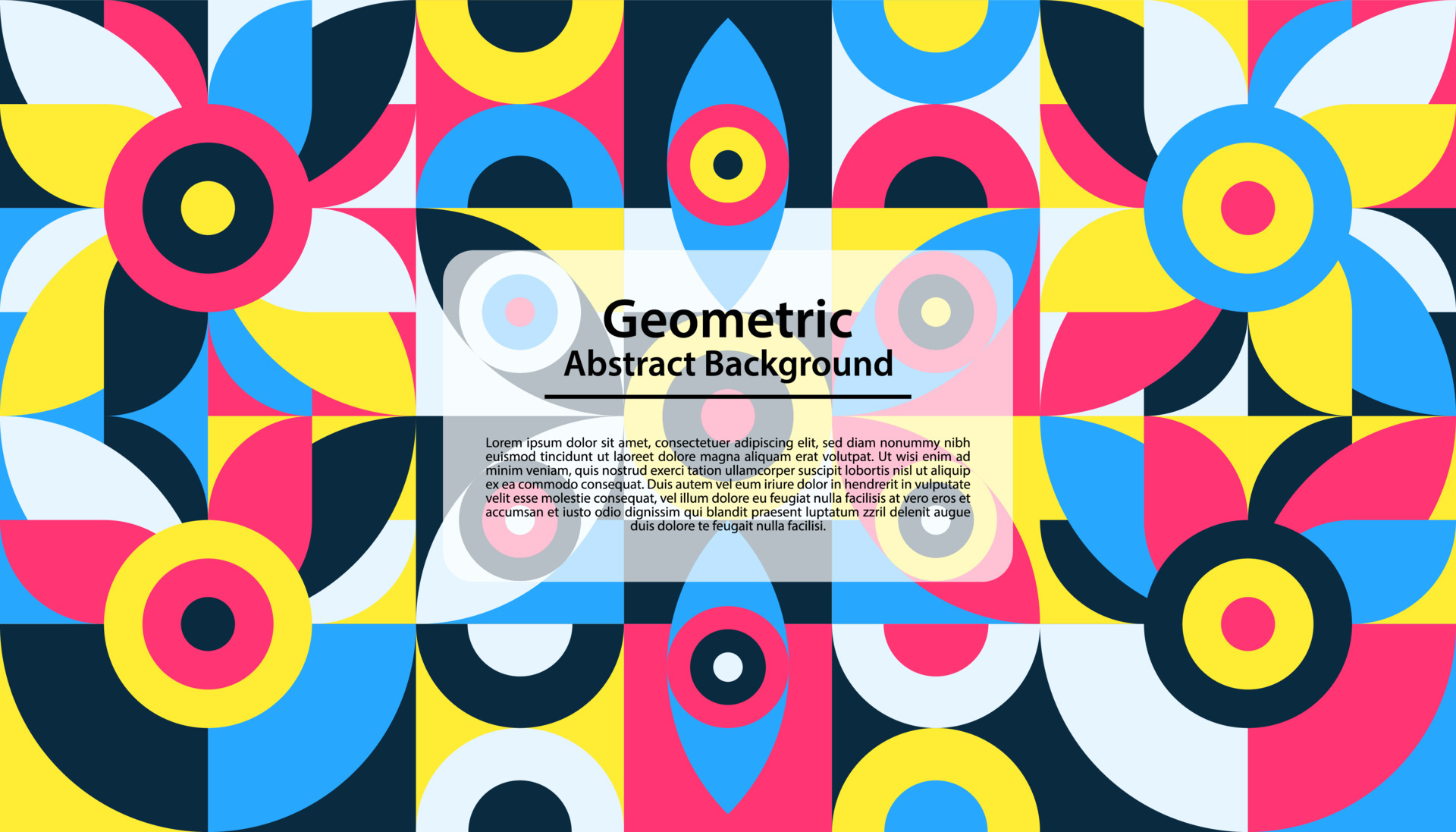 Abstract design of colorful geometric background. 5285414 Vector Art at ...