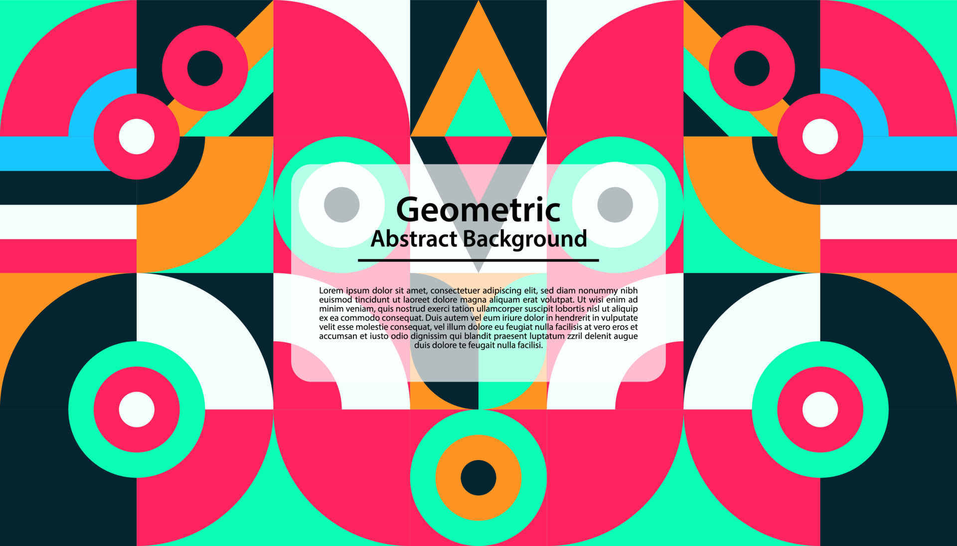 Abstract design of colorful geometric background. 5285416 Vector Art at ...