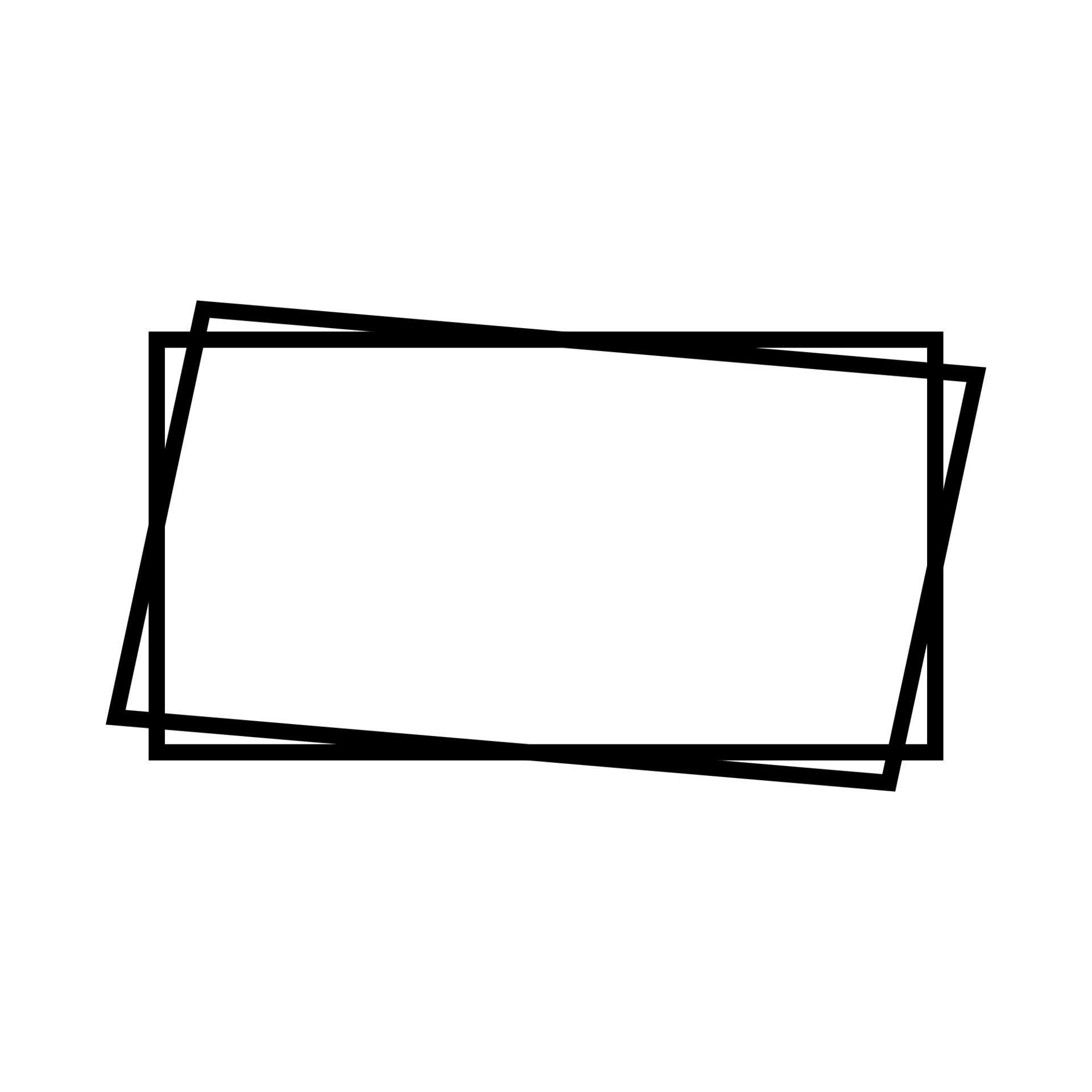 Geometric rectangular frame with offset 5293069 Vector Art at Vecteezy