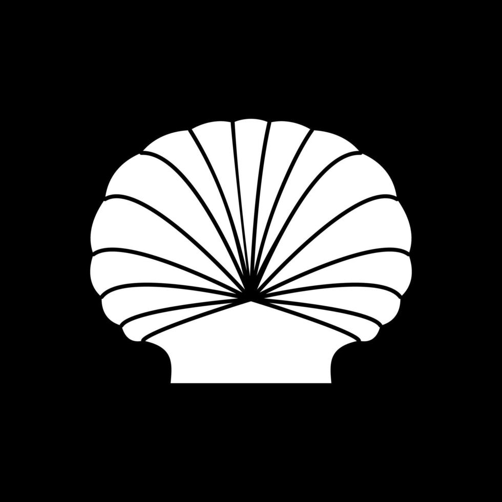 Shell it is white icon . 5298870 Vector Art at Vecteezy