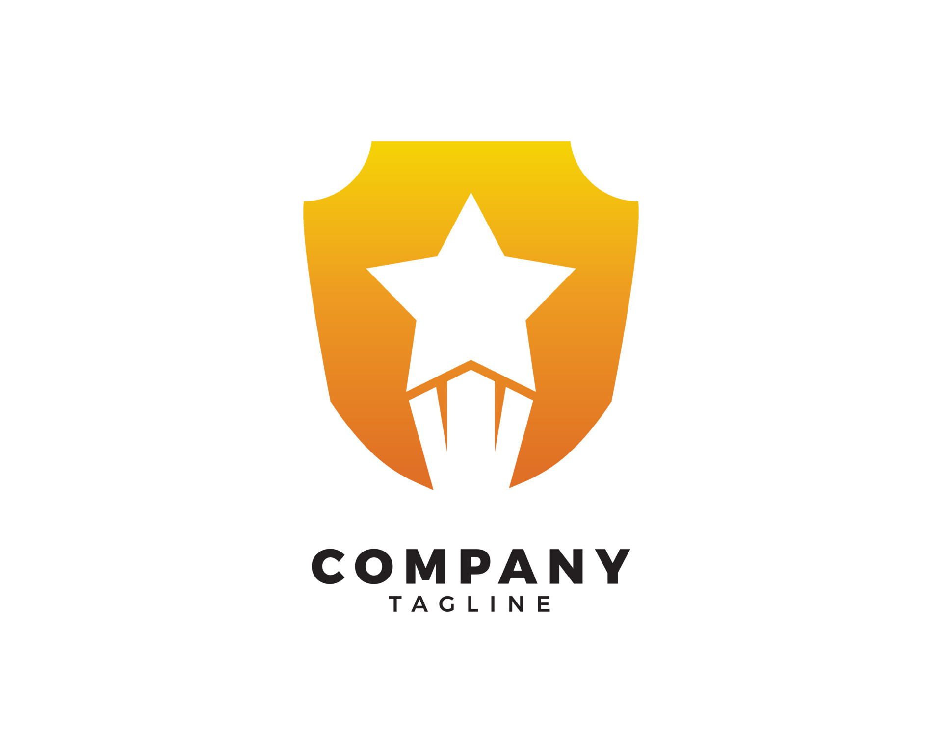 Star shield logo vector template 5310085 Vector Art at Vecteezy