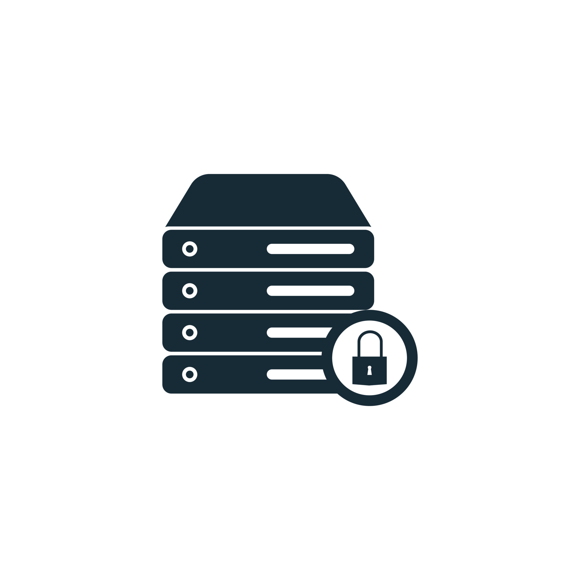 Data Storage Padlock Icon Design Template Elements 5310306 Vector Art ...