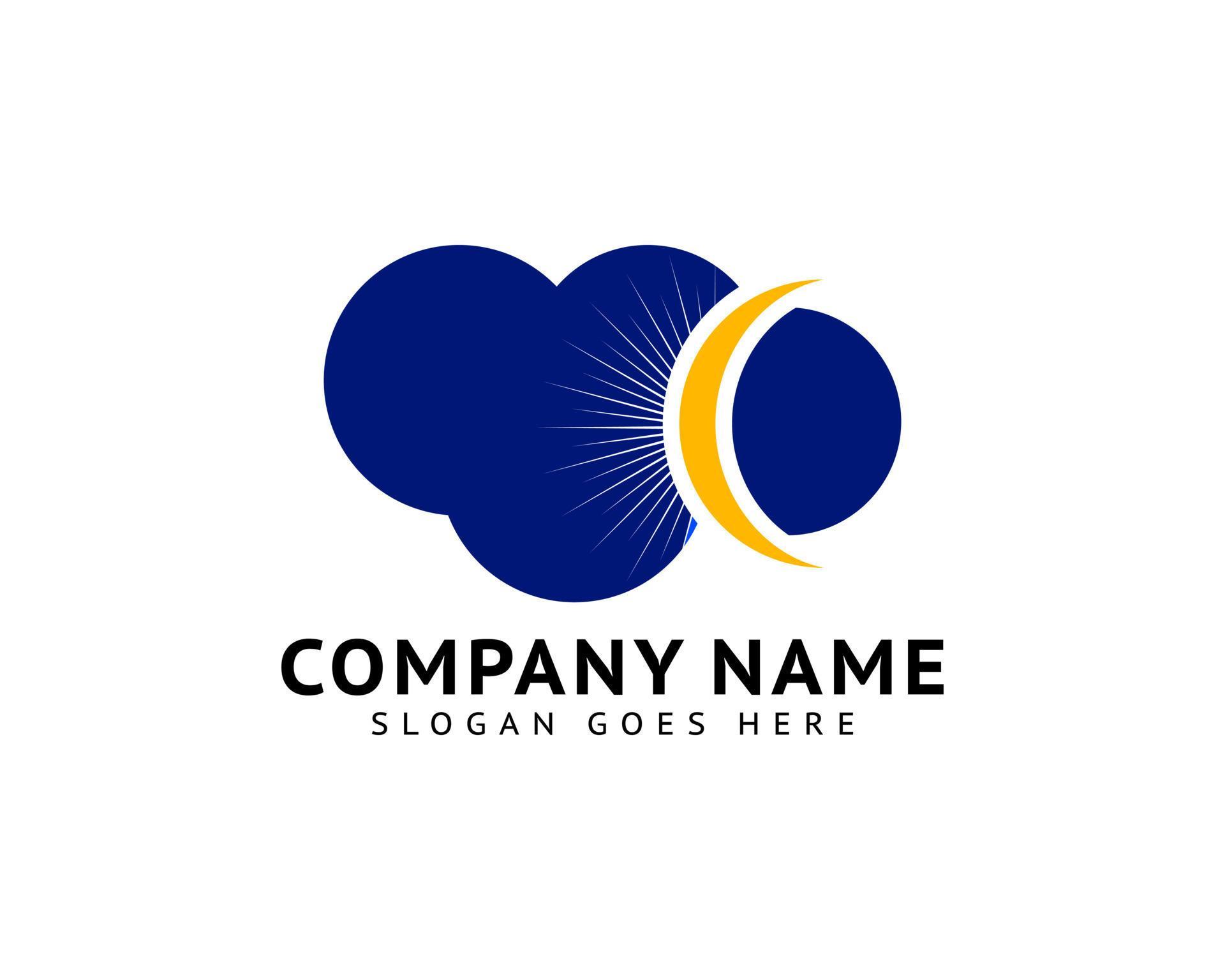 Moon logo design vector template 5310324 Vector Art at Vecteezy