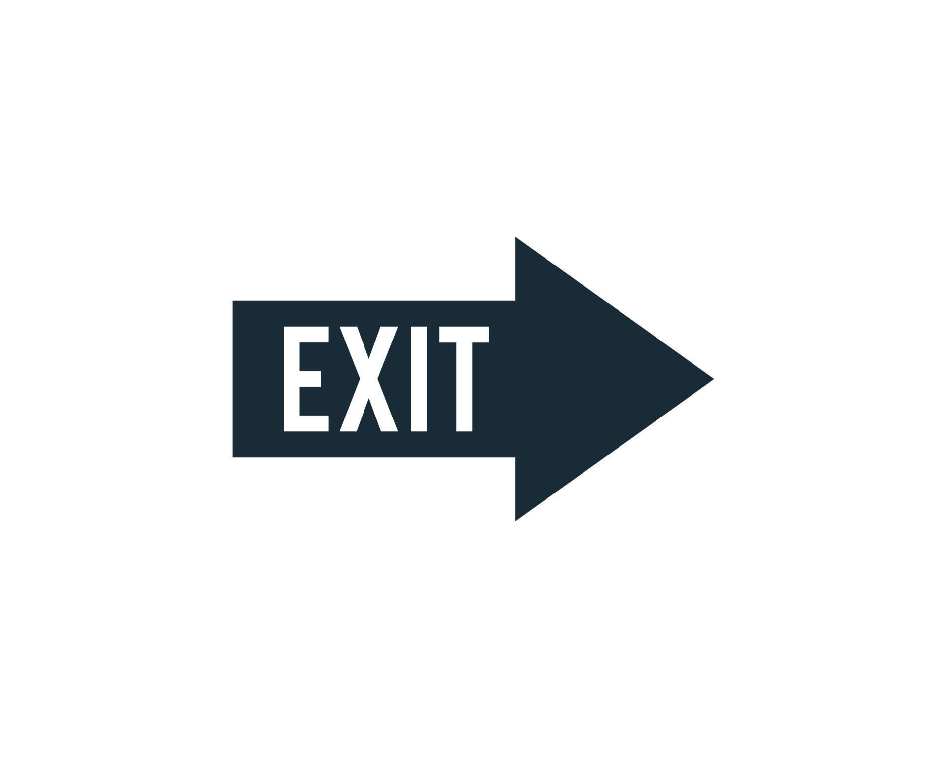 Exit Arrow Icon Design Template Elements 5310439 Vector Art at Vecteezy