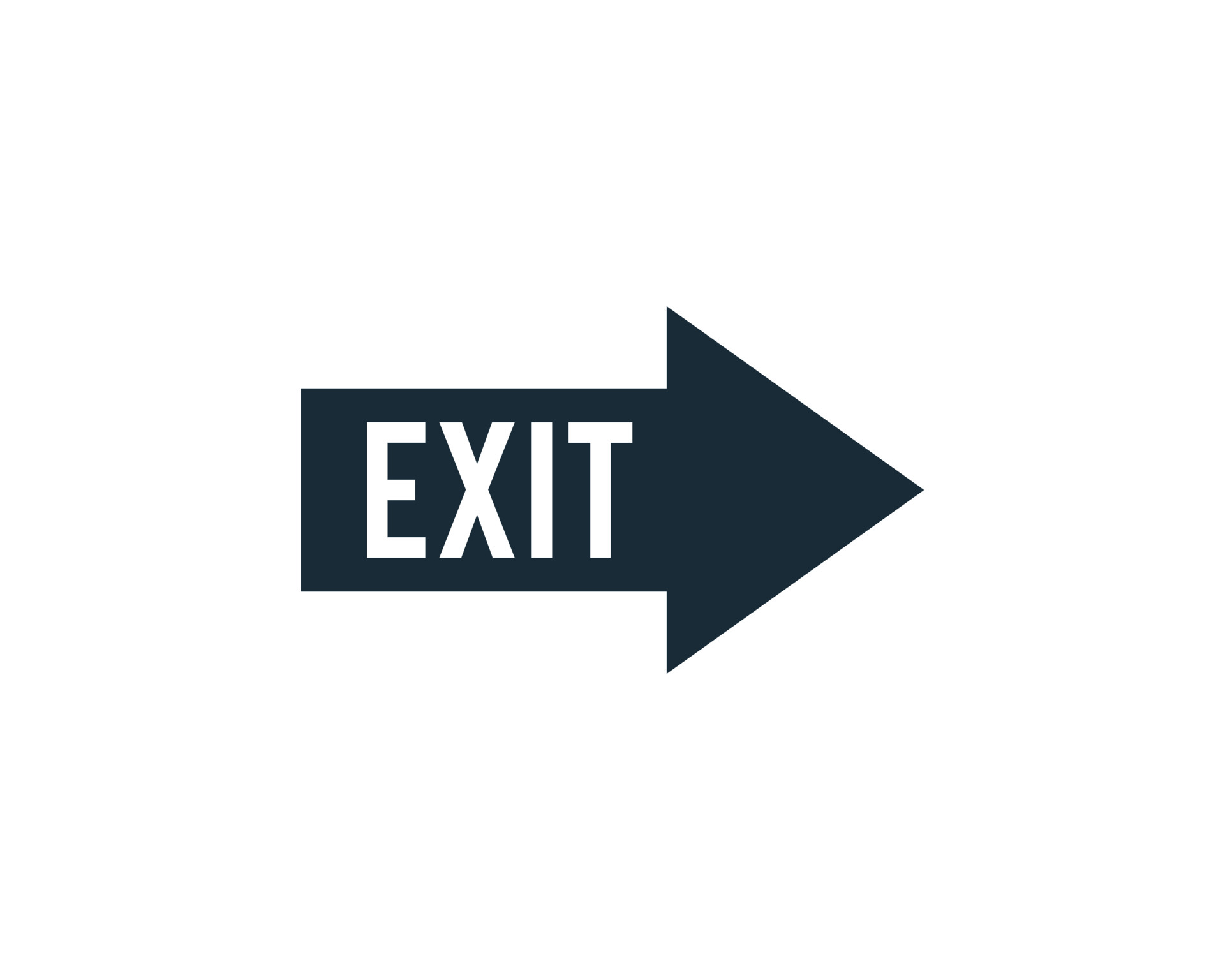 Exit Arrow Icon Design Template Elements 5310439 Vector Art at Vecteezy