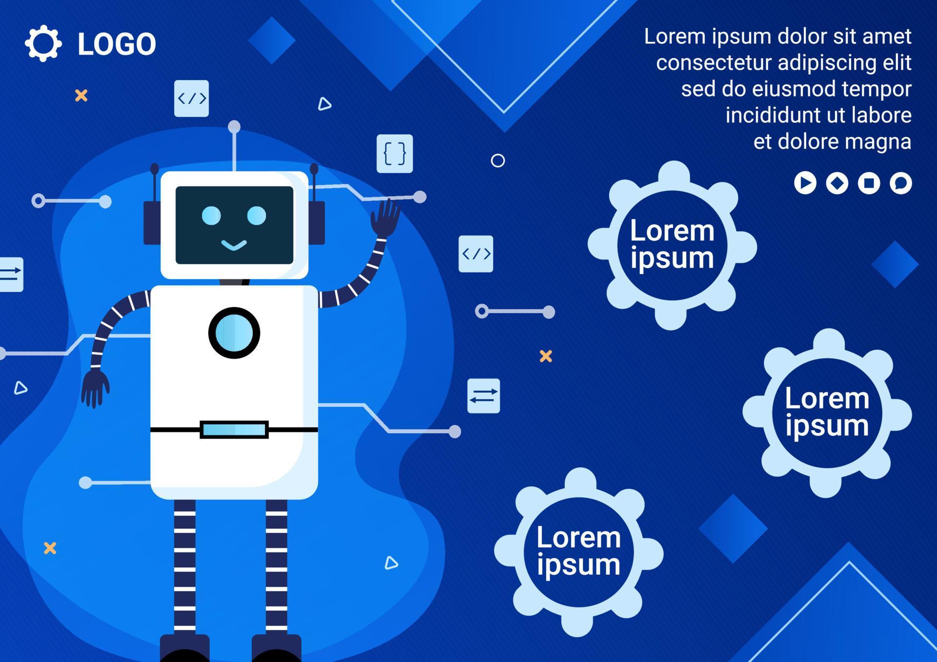 Artificial Intelligence Digital Brain Technology Brochure Template Flat ... Artificial Intelligence Digital Brain Technology Brochure Template Flat ...