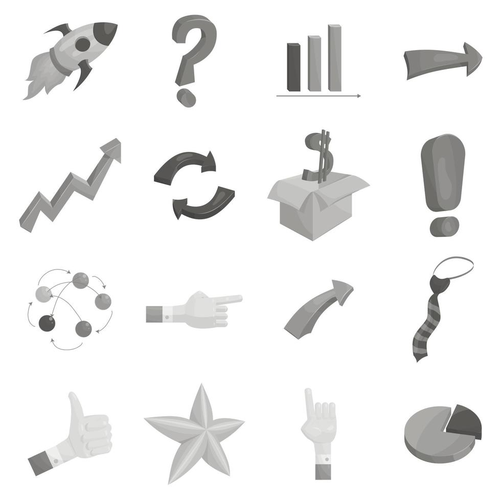 SEO optimization icons set, black monochrome style 5315389 Vector Art ...