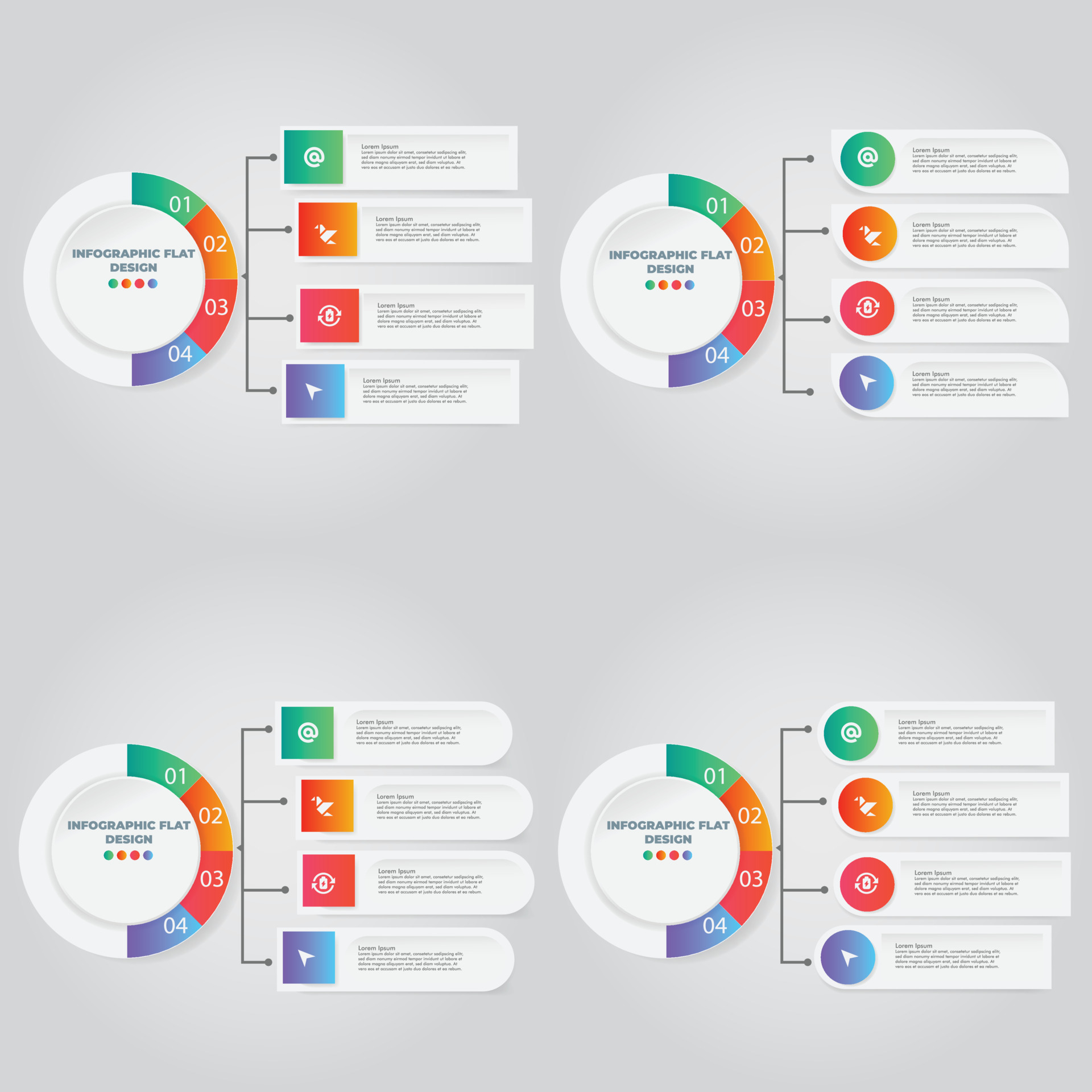 Business data visualization. Process chart. Abstract elements of graph ...