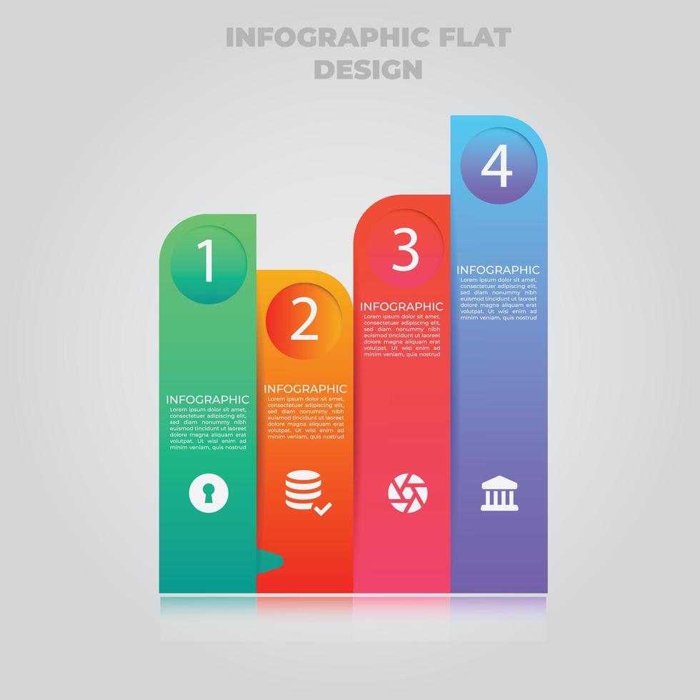 Business data visualization. Process chart. Abstract elements of graph ...