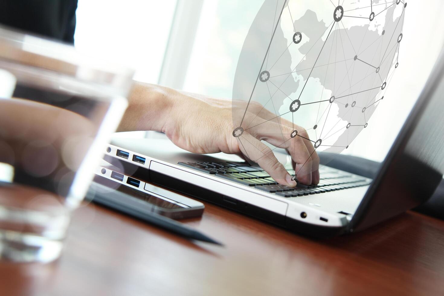Young creative designer man working at office and social network media ... Young creative designer man working at office and social network media ...
