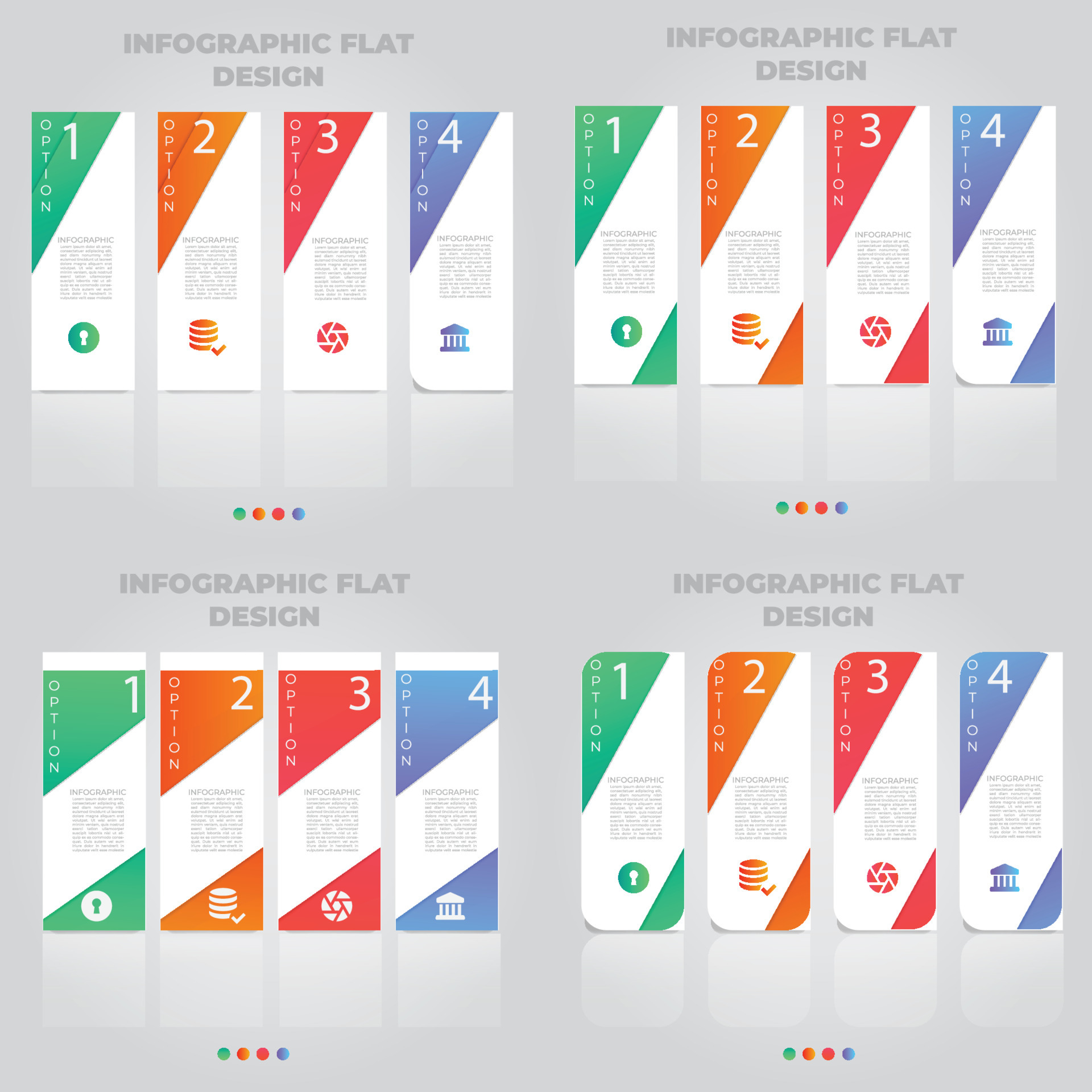 Business data visualization. Process chart. Abstract elements of graph ...