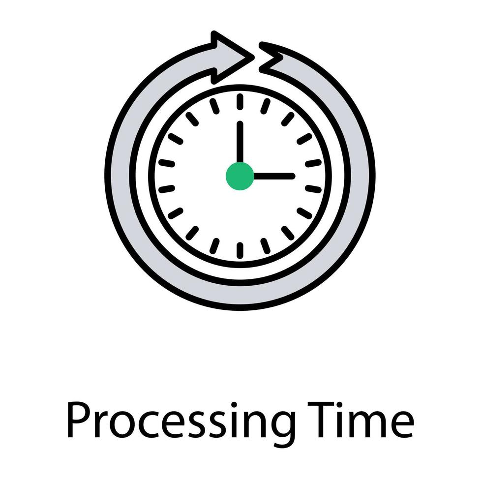 Processing Time Concepts 5330038 Vector Art at Vecteezy