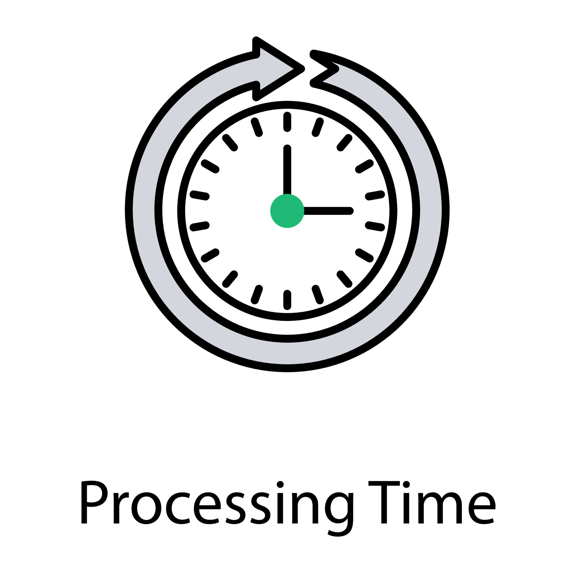 Processing Time Concepts 5330038 Vector Art at Vecteezy