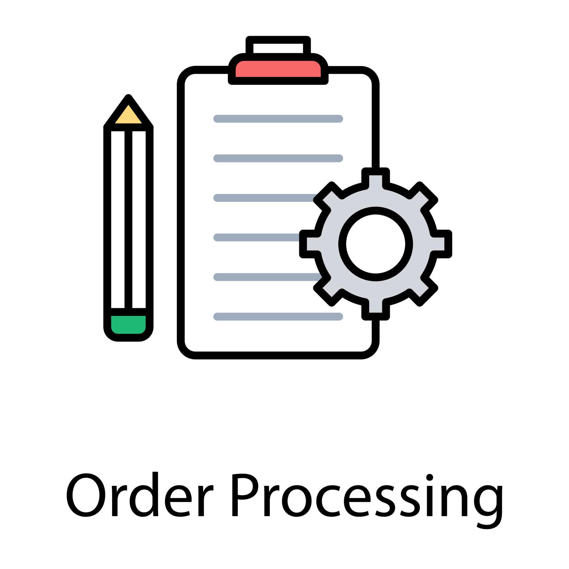 Order Processing Concepts 5330586 Vector Art at Vecteezy