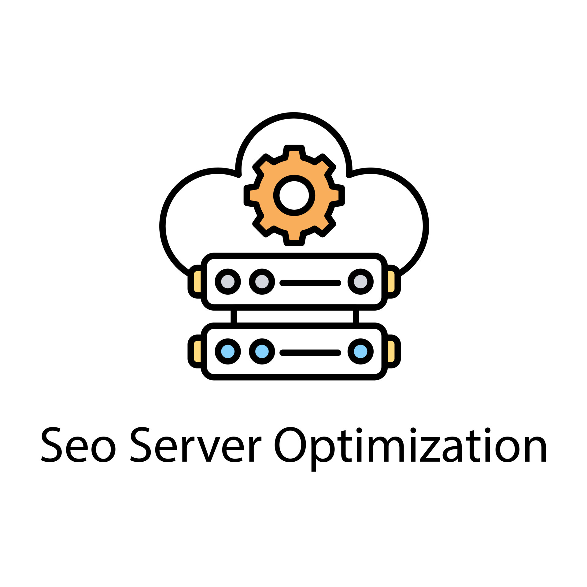 Seo Server Optimization 5330774 Vector Art at Vecteezy