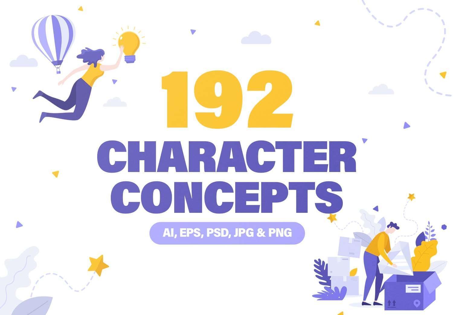 192 Character Concepts Bundle 5340970 Bundle