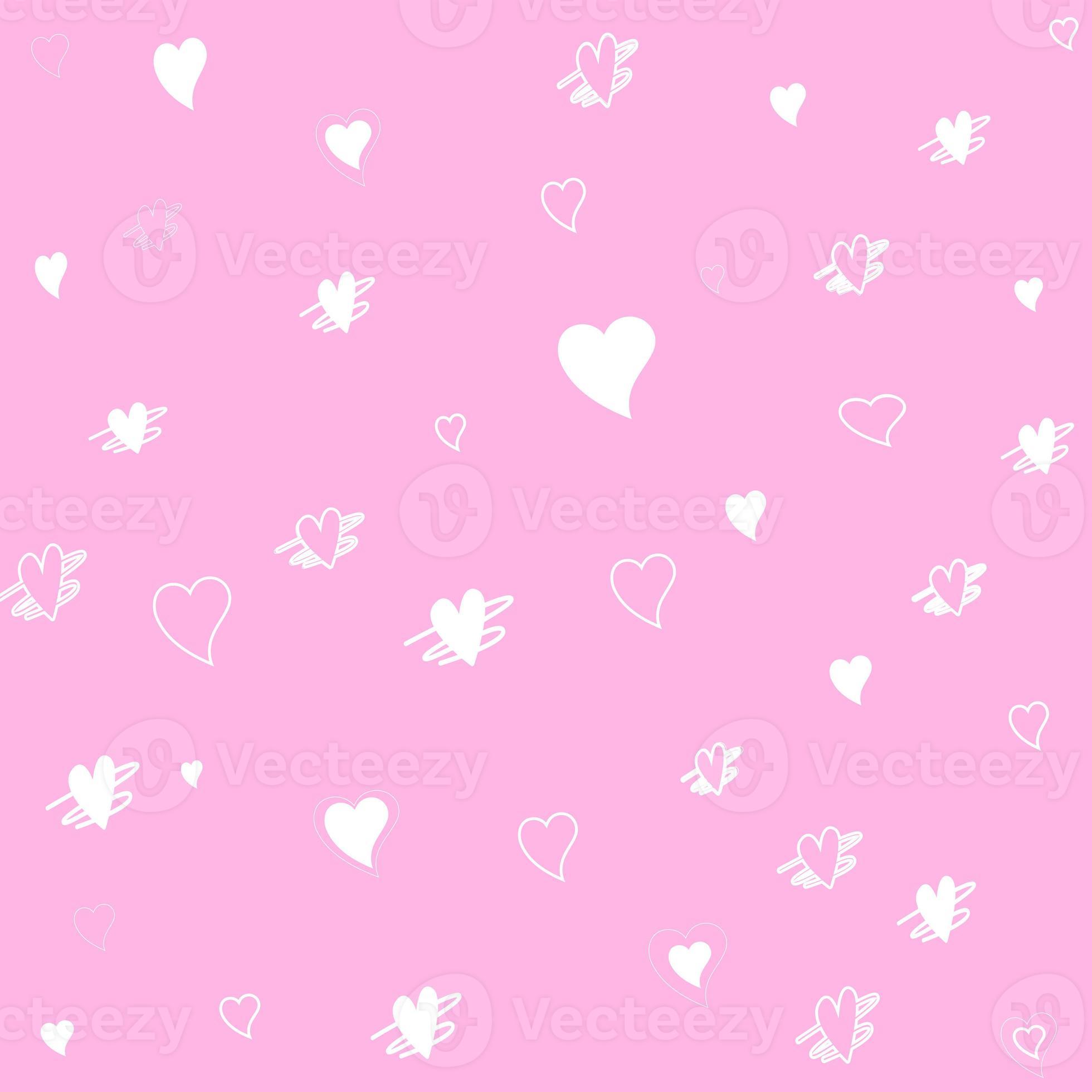 cute mini heart shape on the texture paper background for valentines ...