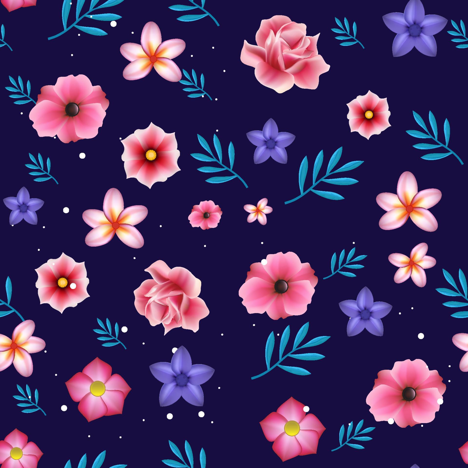Flower Spring Seamless Pattern Background 5344981 Vector Art at Vecteezy