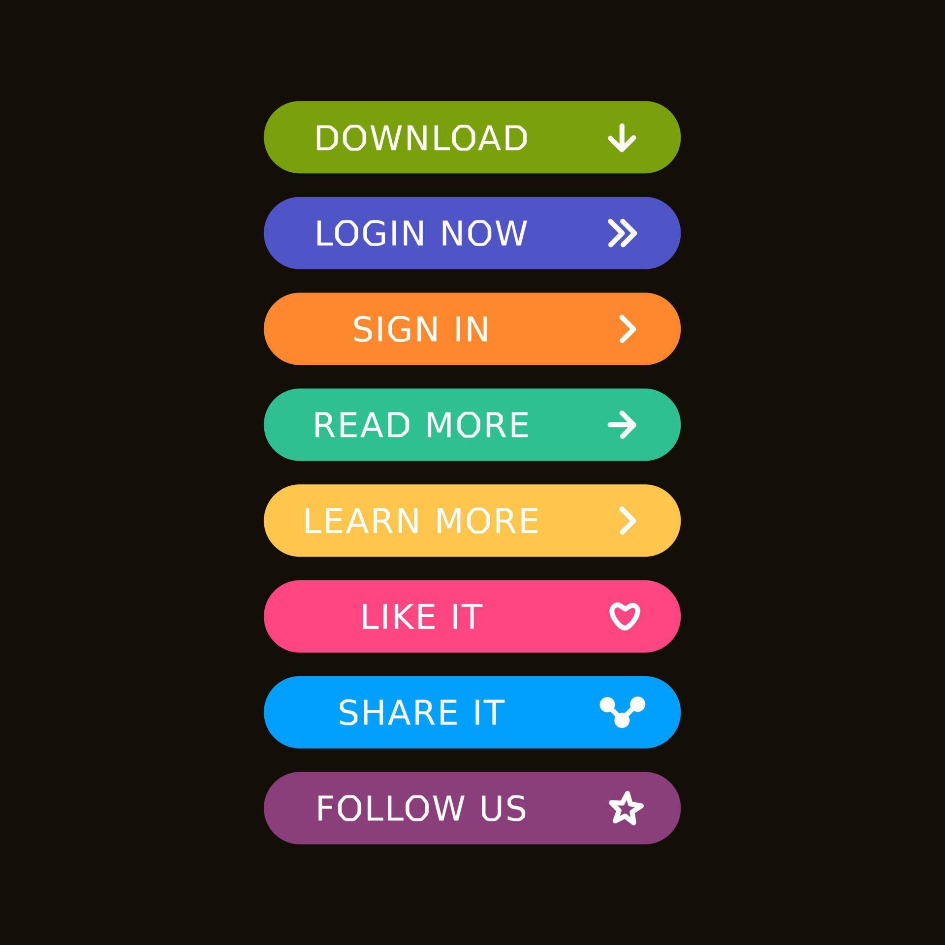 frame for button set design vector. 5348197 Vector Art at Vecteezy