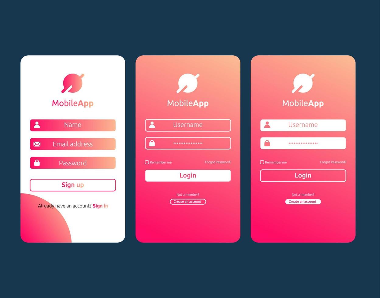 User interface kit login form vector design 5348501 Vector Art at Vecteezy User interface kit login form vector design 5348501 Vector Art at Vecteezy