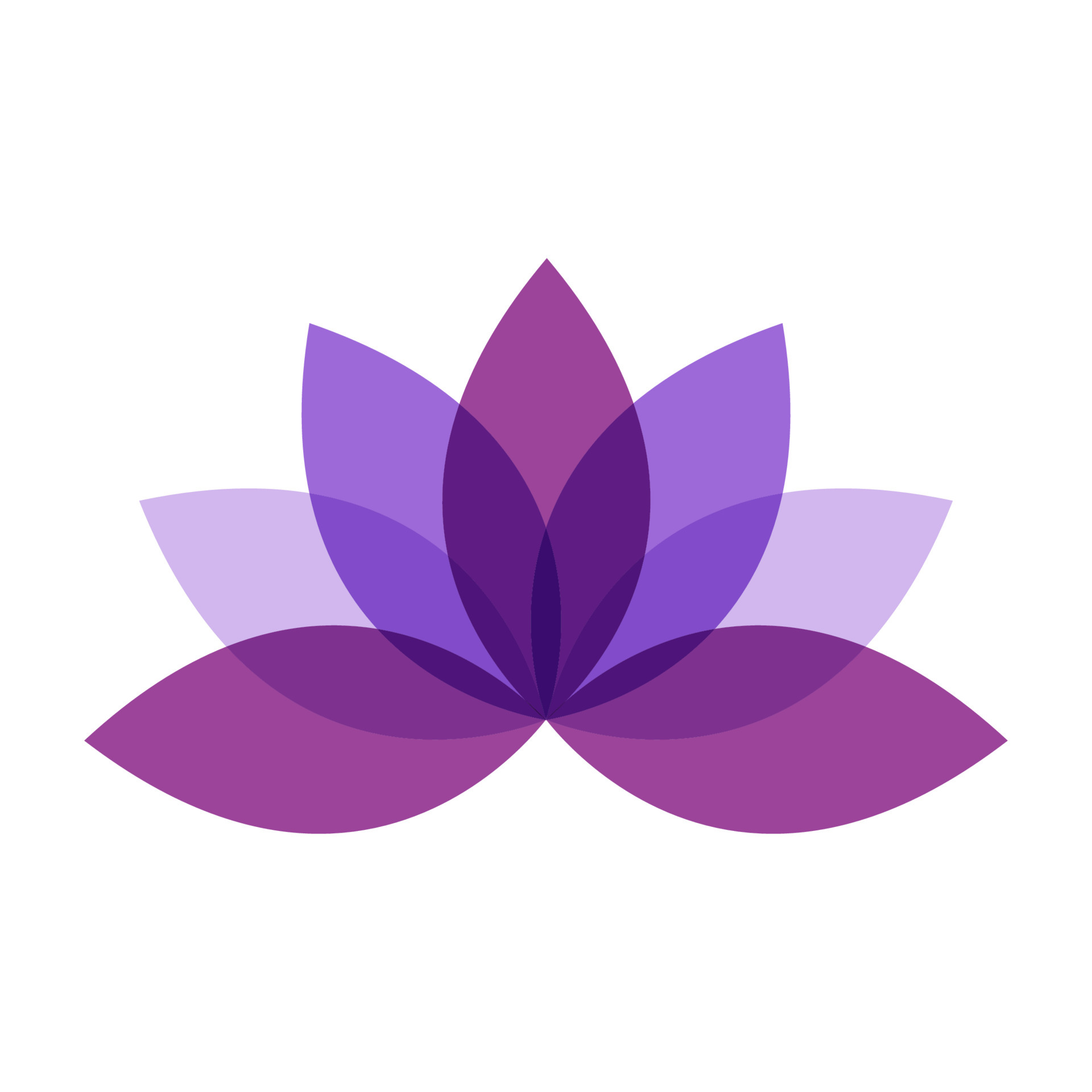 Abstract Lotus Flower Modern Logo Symbol Icon Vector Graphic Design