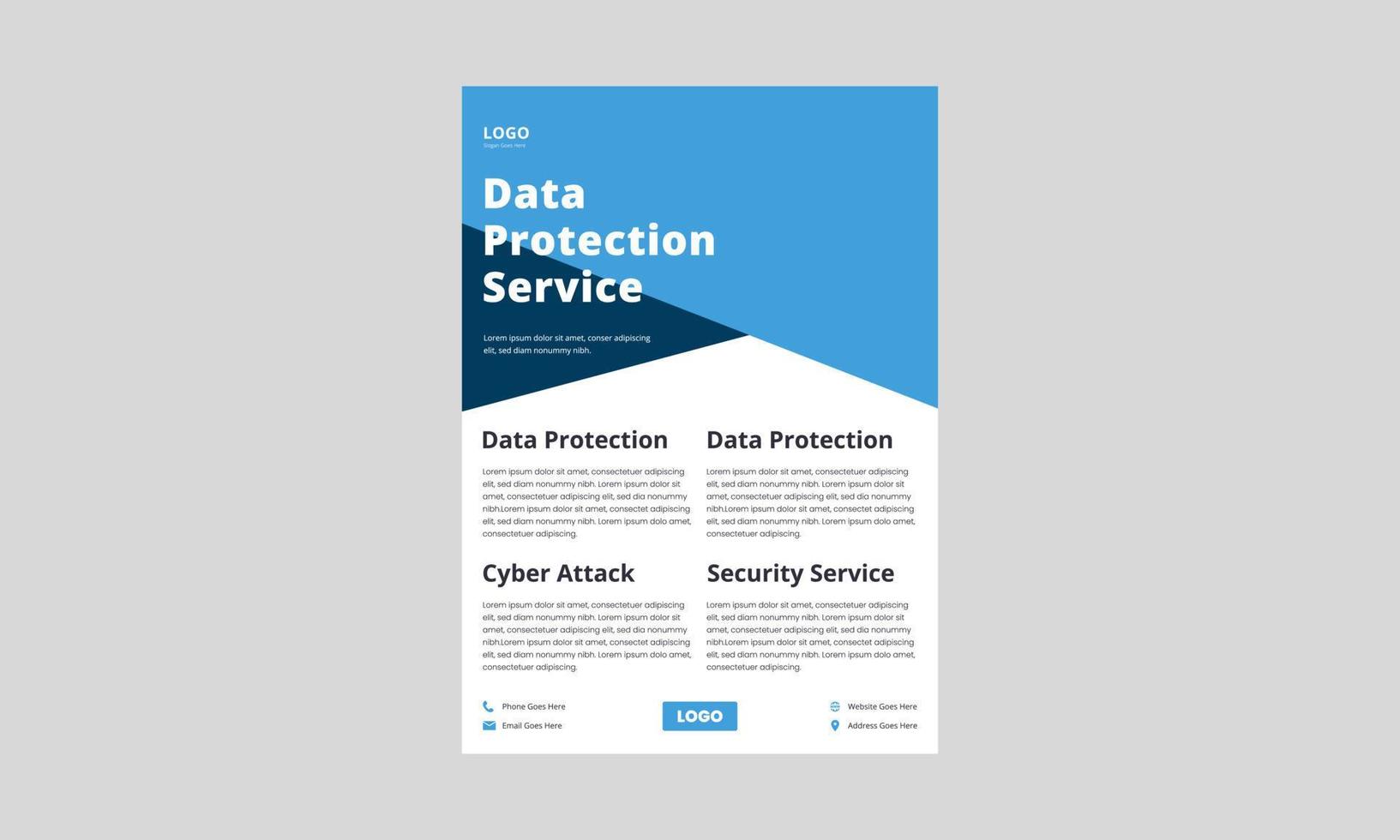 cyber security protection flyer design. data protection service poster ... cyber security protection flyer design. data protection service poster ...