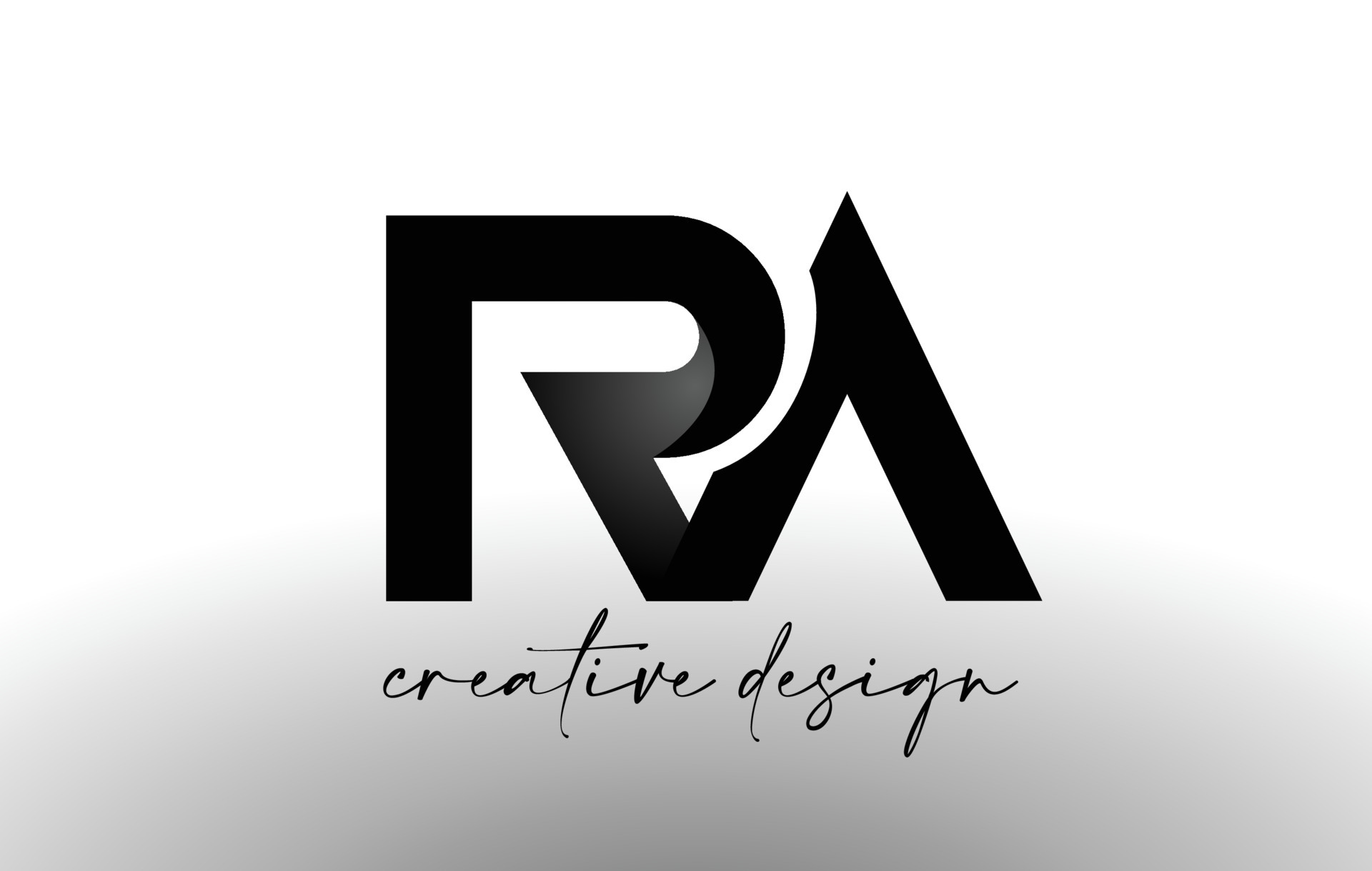 RA Letter Logo Design with Elegant Minimalist Look.RA Icon vector with creative design modern ...