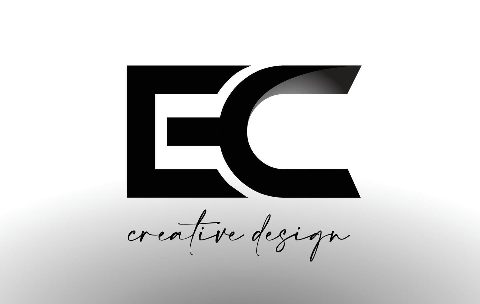 Ec Letter Logo Design With Elegant Minimalist Lookec Icon Vector With Creative Design Modern