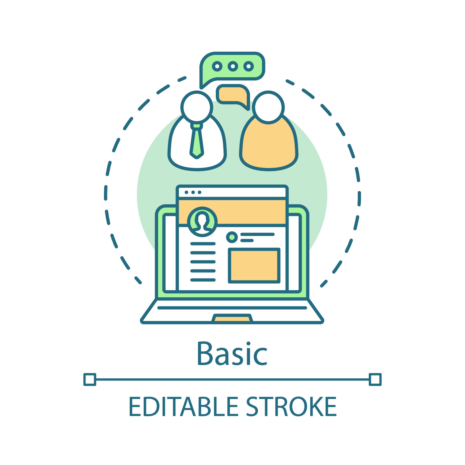 Basic Concept Icon Digital Marketing Tool Subscription Tariff Idea