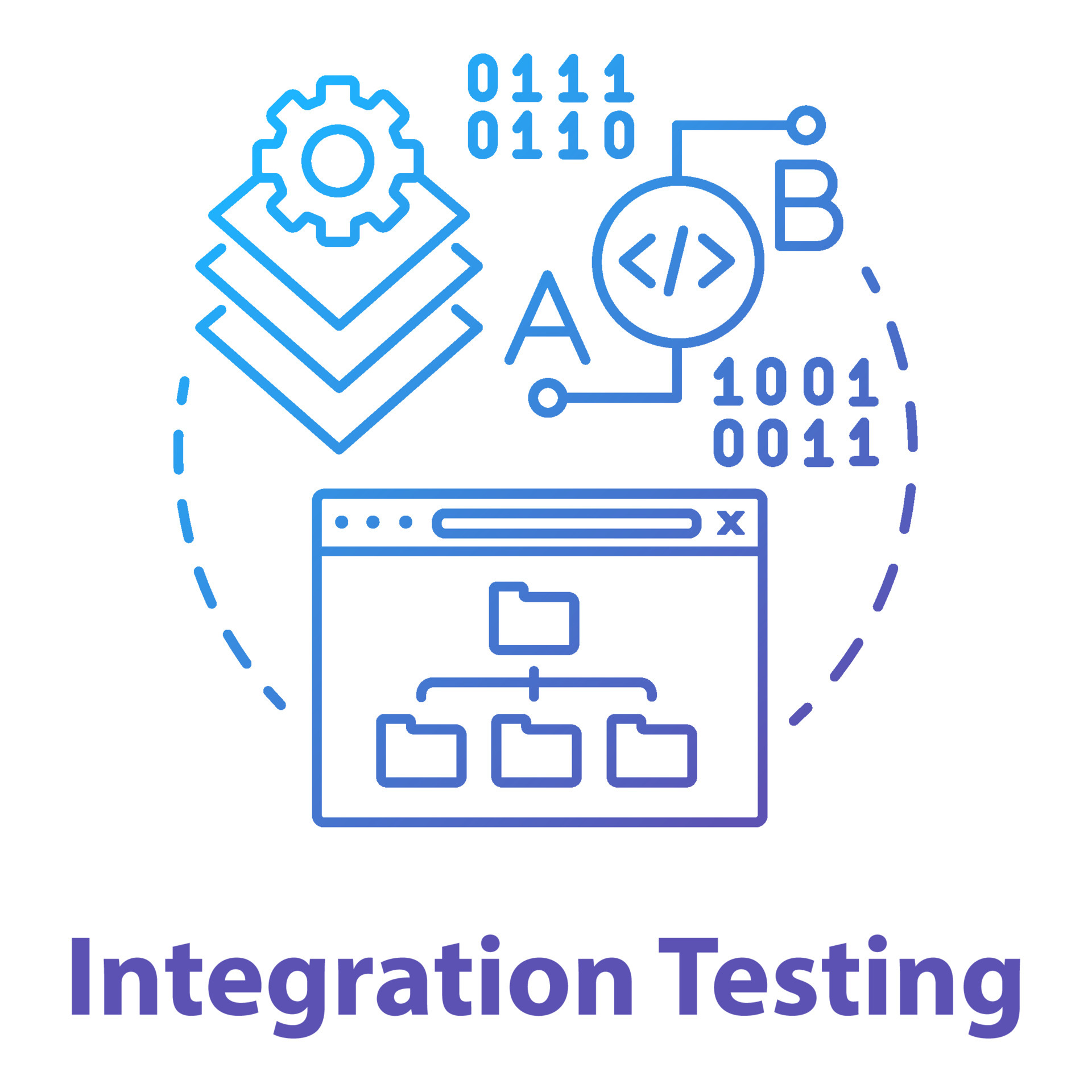 Integration Testing Concept Icon Software Development Stage Idea Thin
