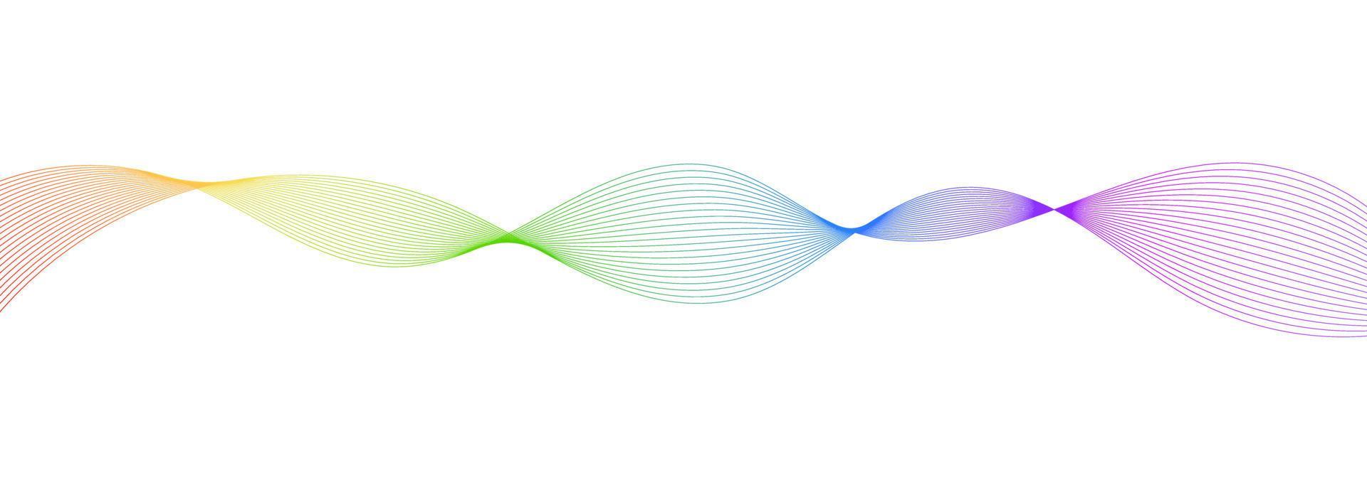 colorful spectrum background or dynamic flowing vector wave lines ...
