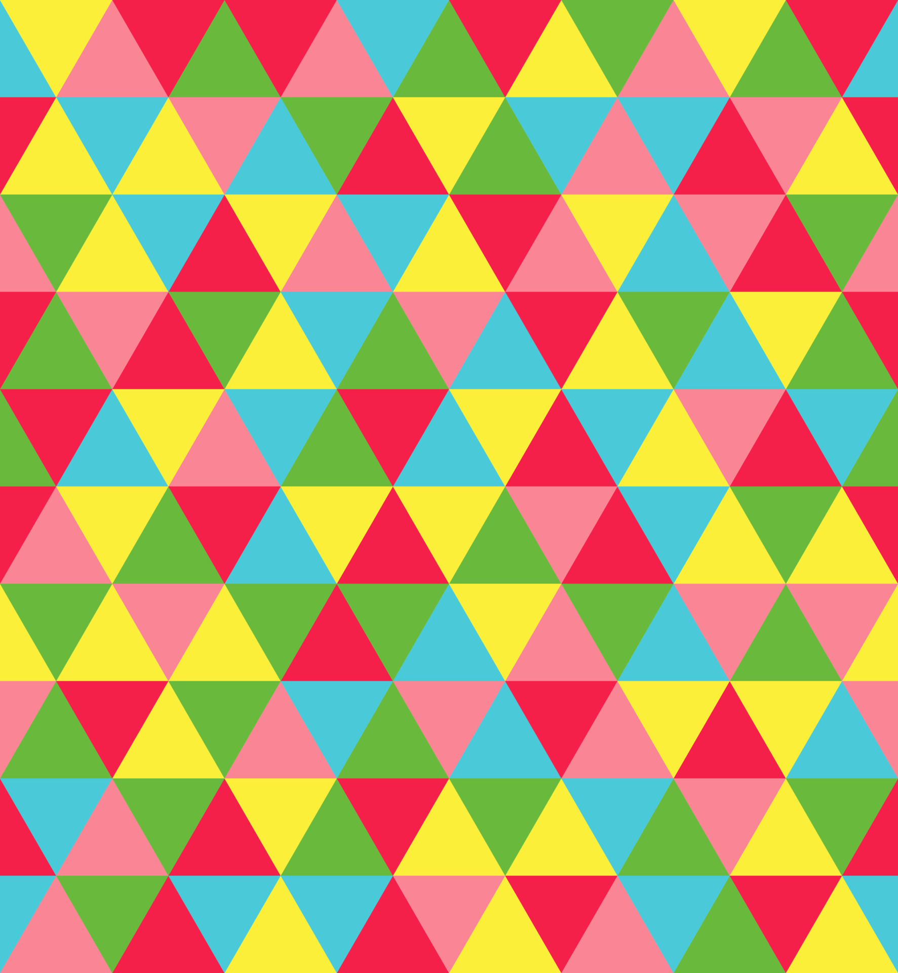 Retro Triangle Vector Seamless Pattern Festive Merry Geometric Shapes