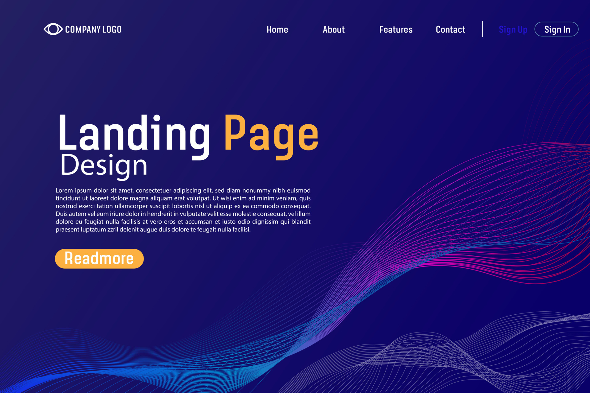 Abstract Modern design. Abstract vector style. line and particles ...