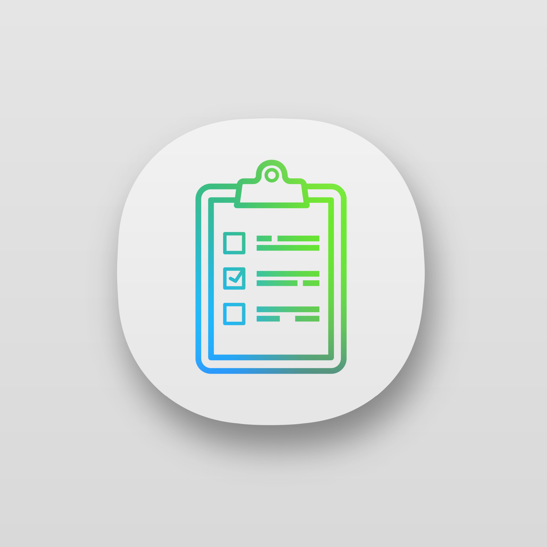 Task planning app icon. Checklist. To do list. UI UX user interface ...