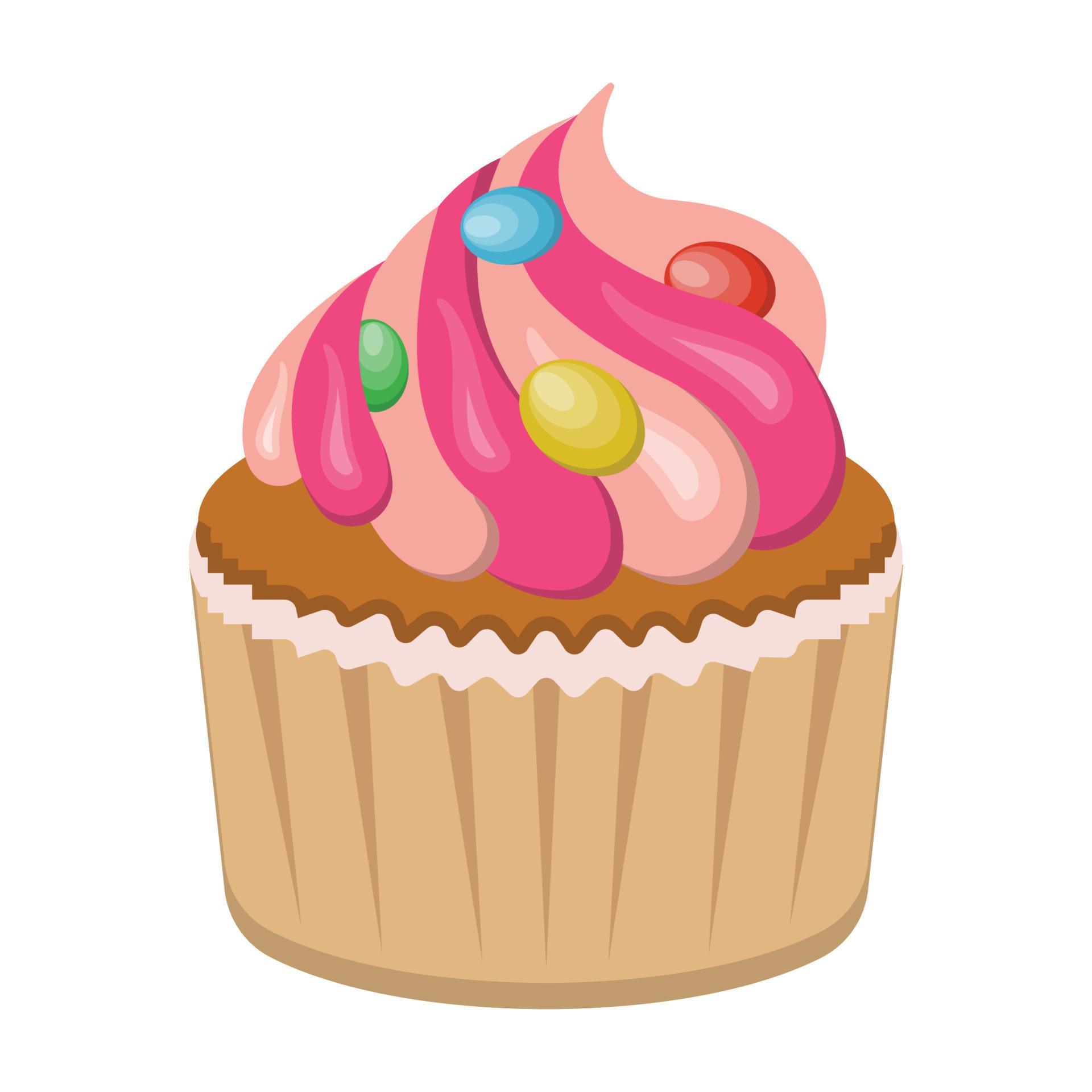 Cup Cake Vector Icon Which Can Easily Modify Or Edit 5389086 Vector Art