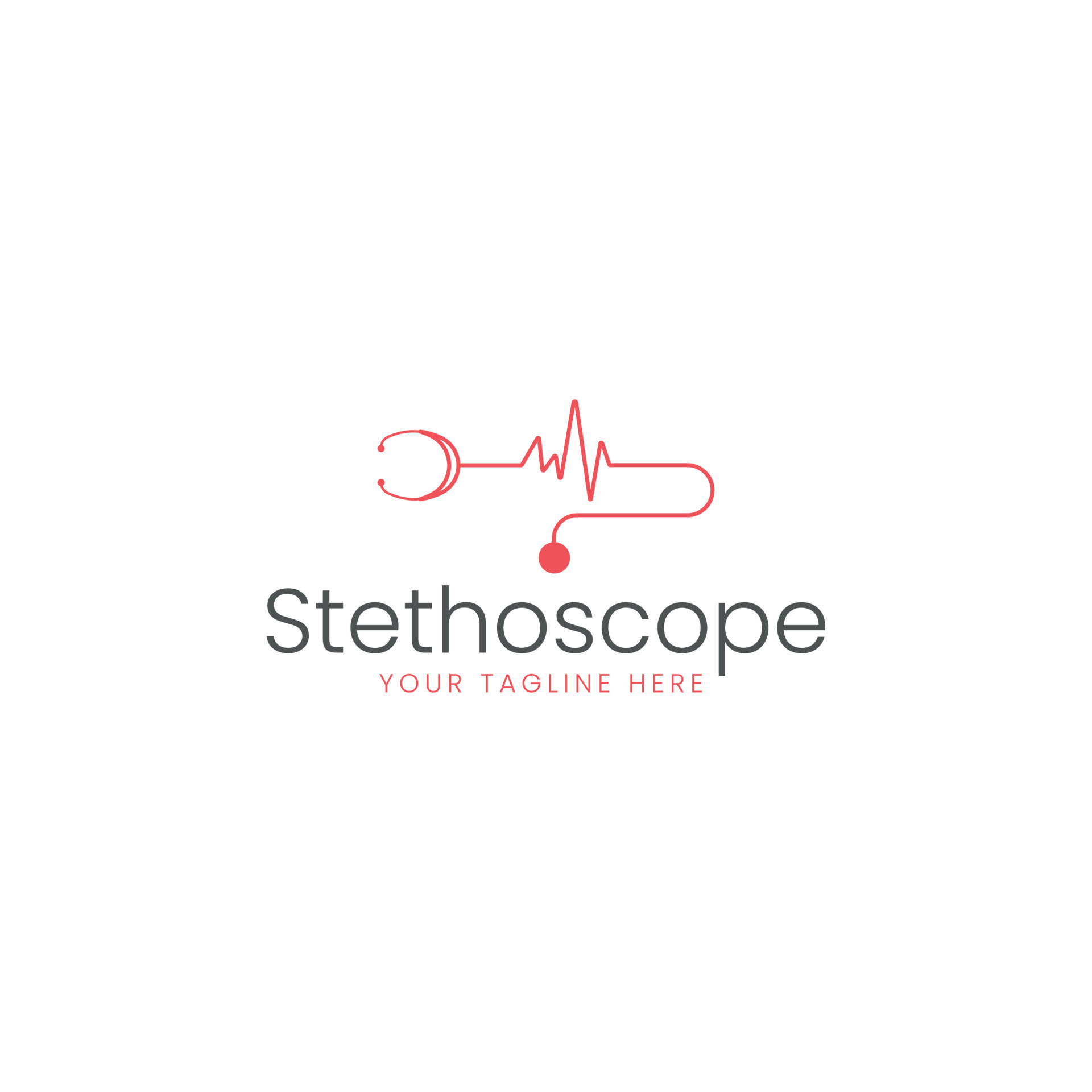 Stethoscope Logo Design Template 5389401 Vector Art At Vecteezy