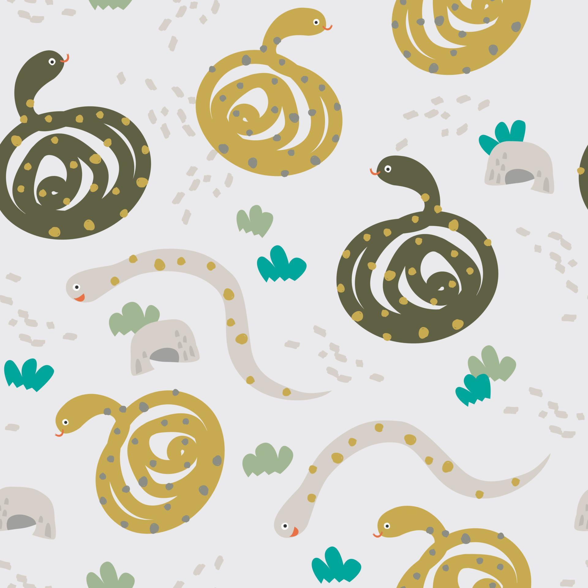 snakes seamless pattern 5396747 Vector Art at Vecteezy